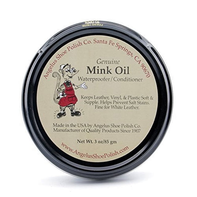 Angelus Mink Oil Paste Leather Waterproof & Conditioner 3oz. Boots ...