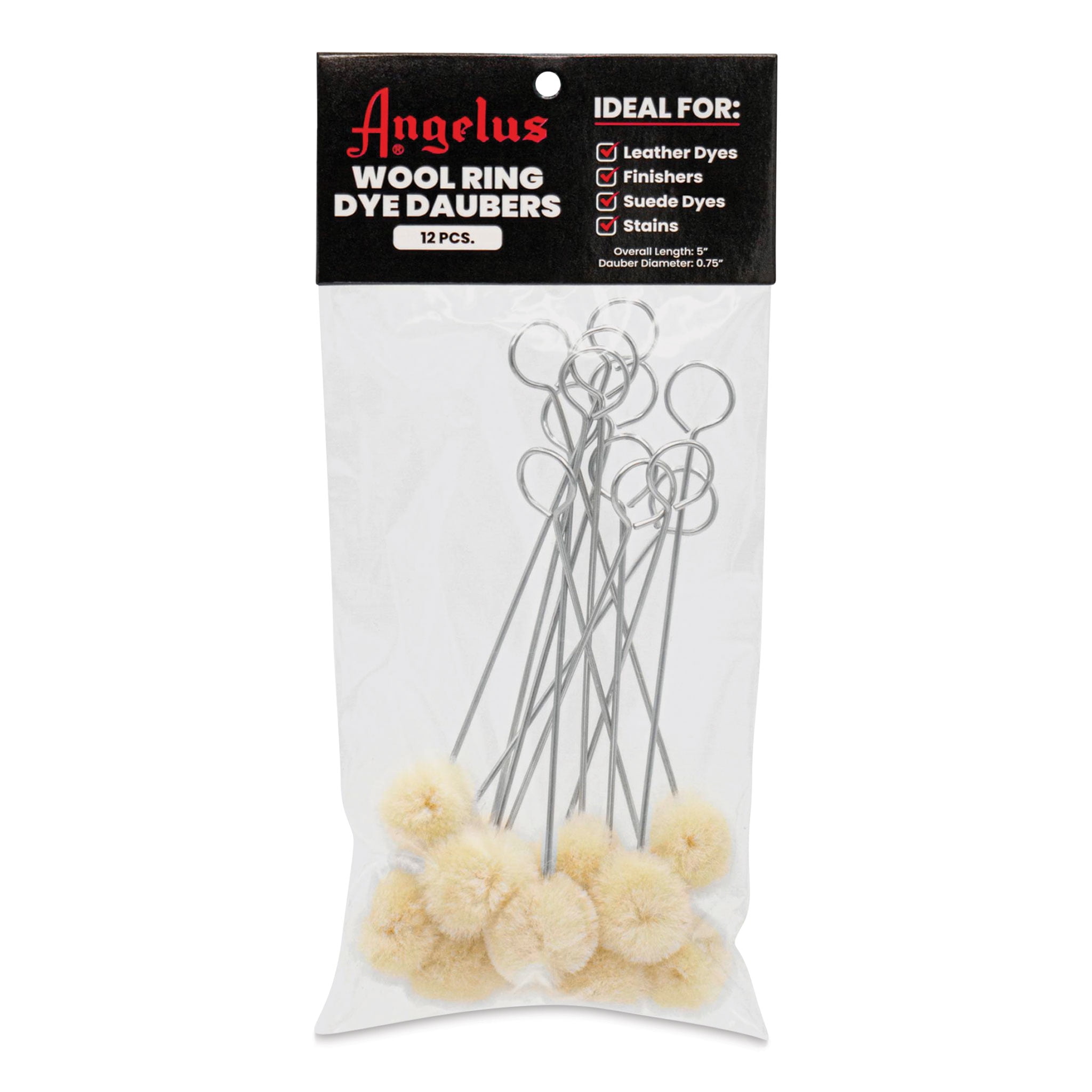 Angelus Wool Daubers - Pkg of 12, 5" - Walmart.com