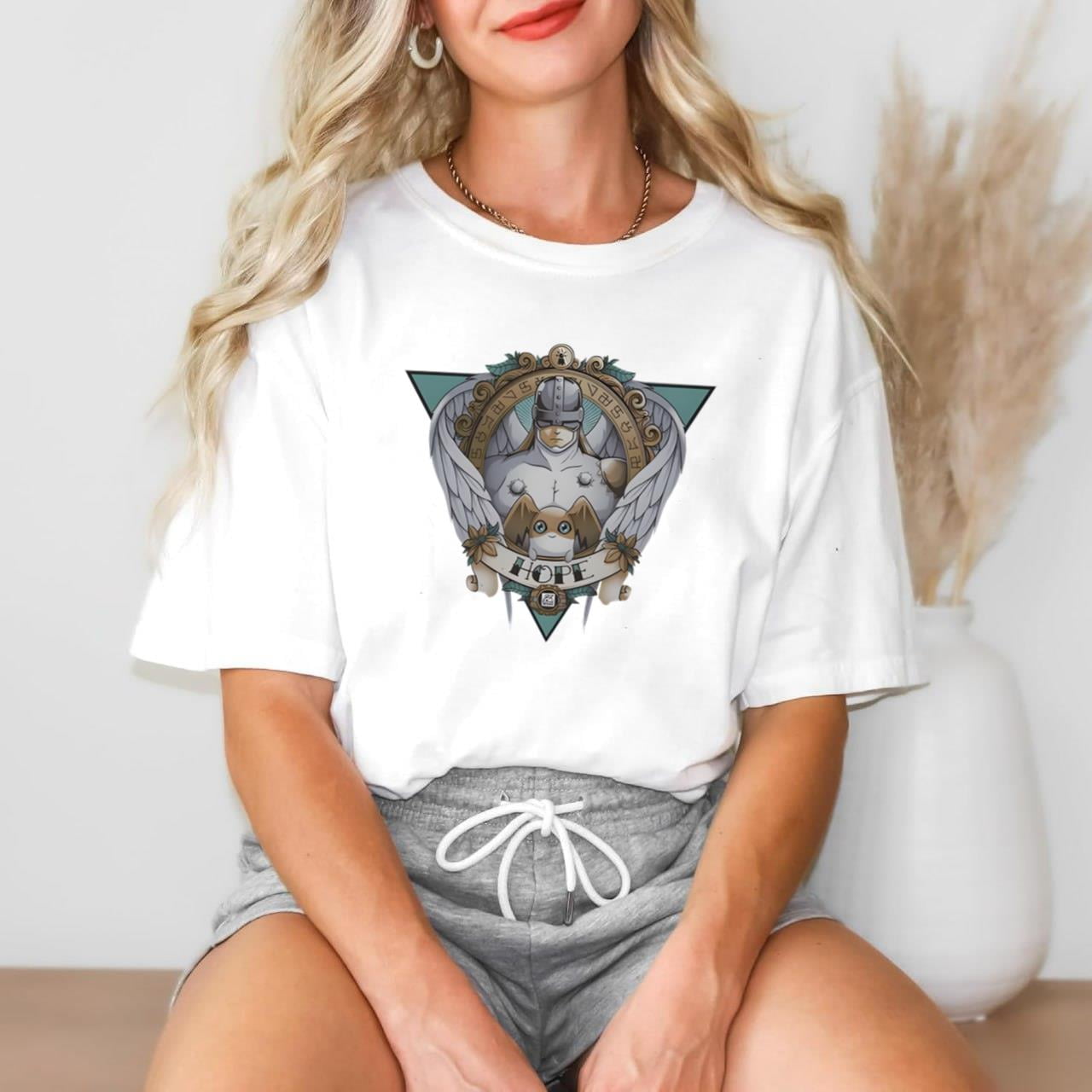 Angemon Shirt, Digimon of Hope, Angel Wings Tee, Patamon COMFORT COLOR ...