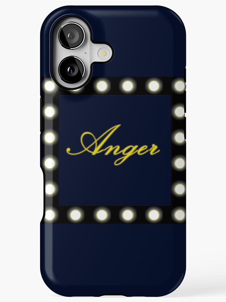 Anger Bold Typography Emotional Design Protective and Compatible iPhone ...