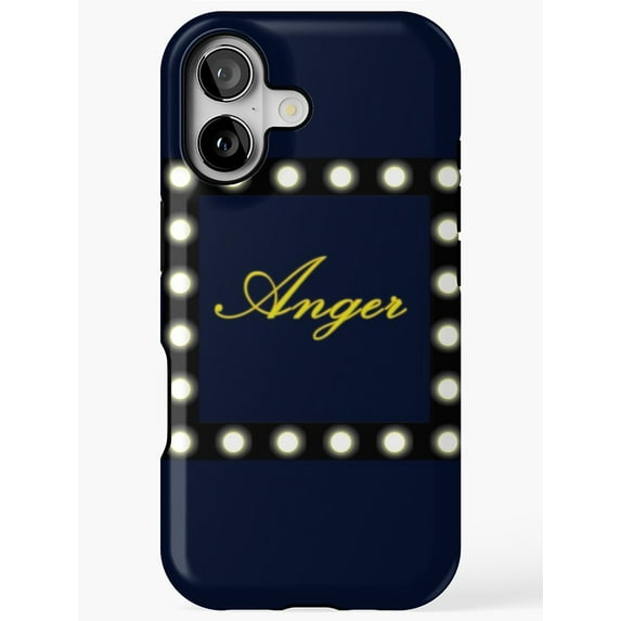 Anger Bold Typography Emotional Design Protective and Compatible iPhone ...