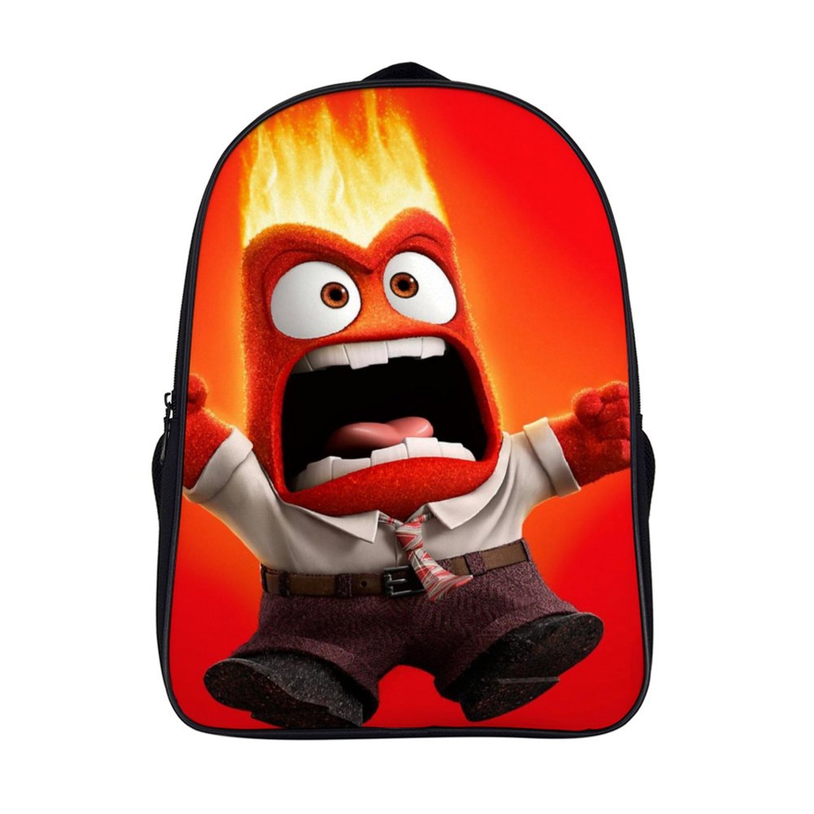 Anger Inside Out Backpack Student School Bag Satchel Bookbag 2 ...