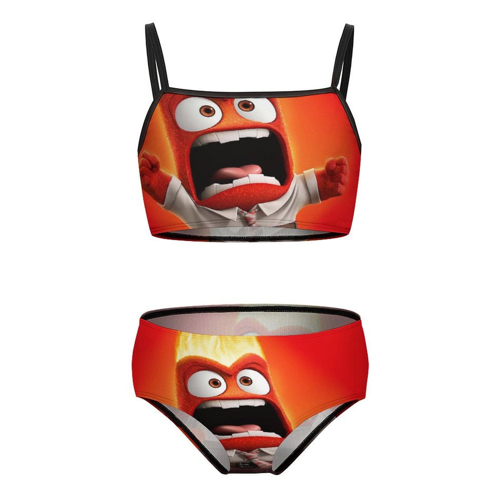 Anger Inside Out Children's Swimsuit Girls Swimwear 2 Piece Bikini Sets ...