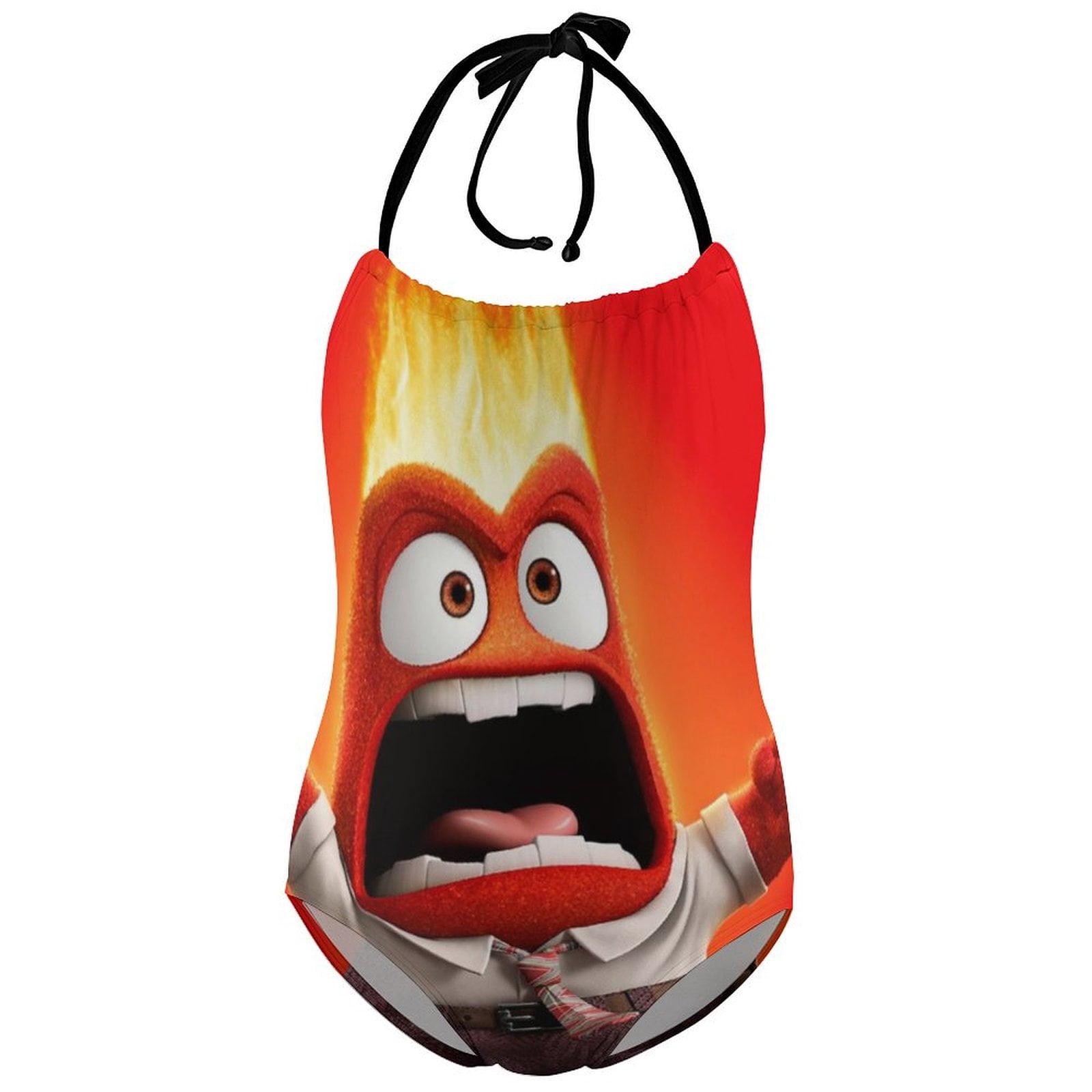 Anger Inside Out Girl's Swimsuit One-piece Summer Hawaii Beach Kid's ...