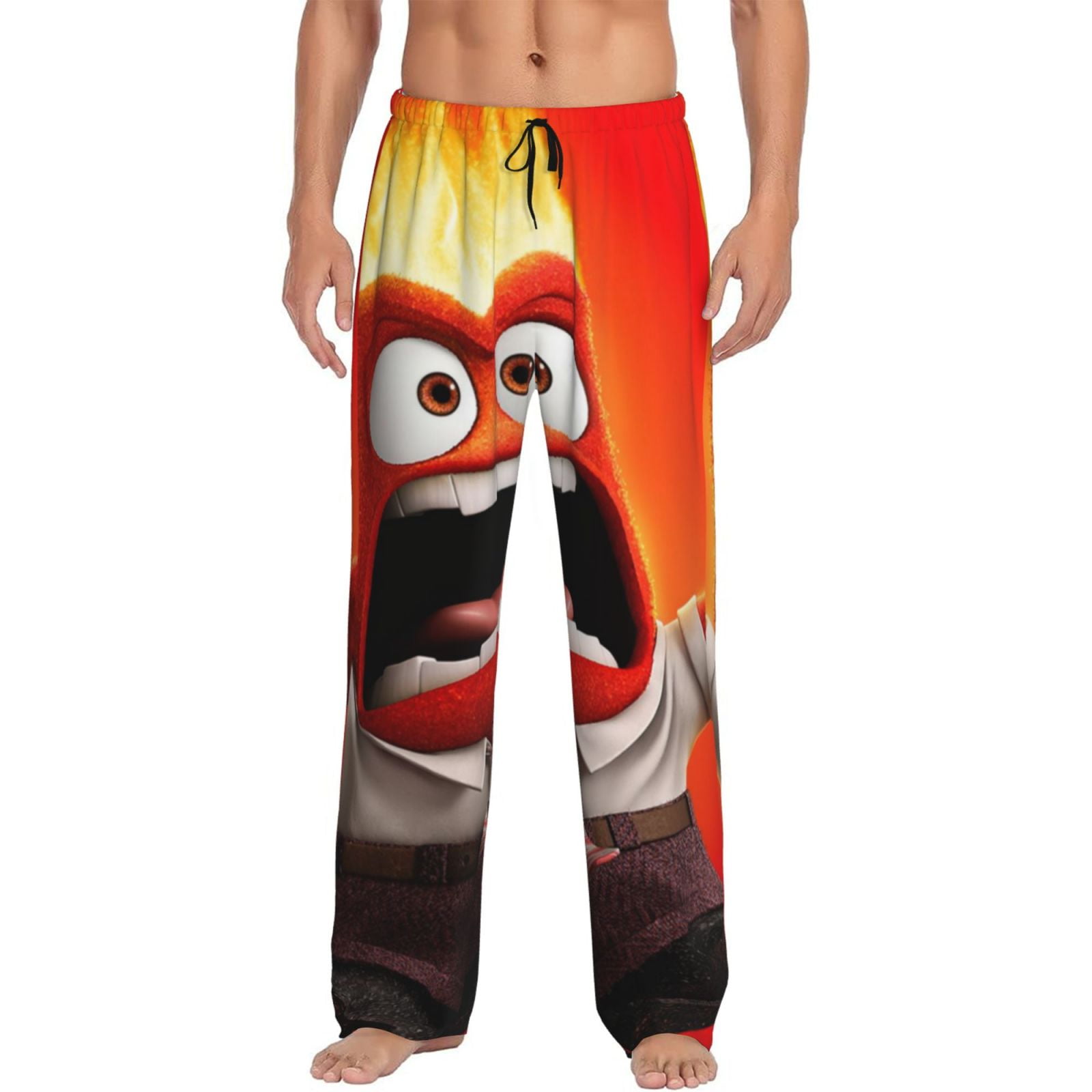 Anger Inside Out Men's Pajama Pants With Pockets Fashion Cozy Daily ...