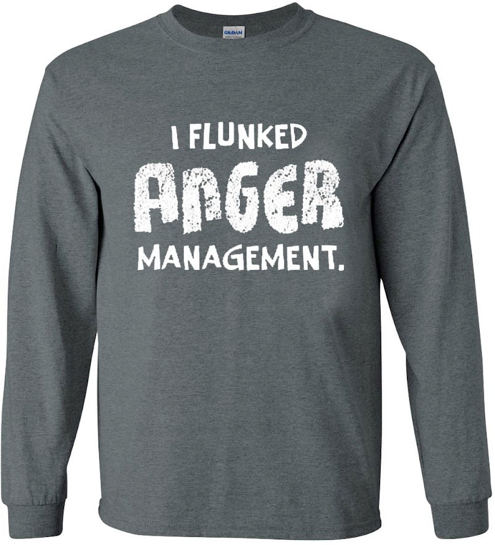 Anger Management Funny T-shirt Long Sleeve Mens - Walmart.com