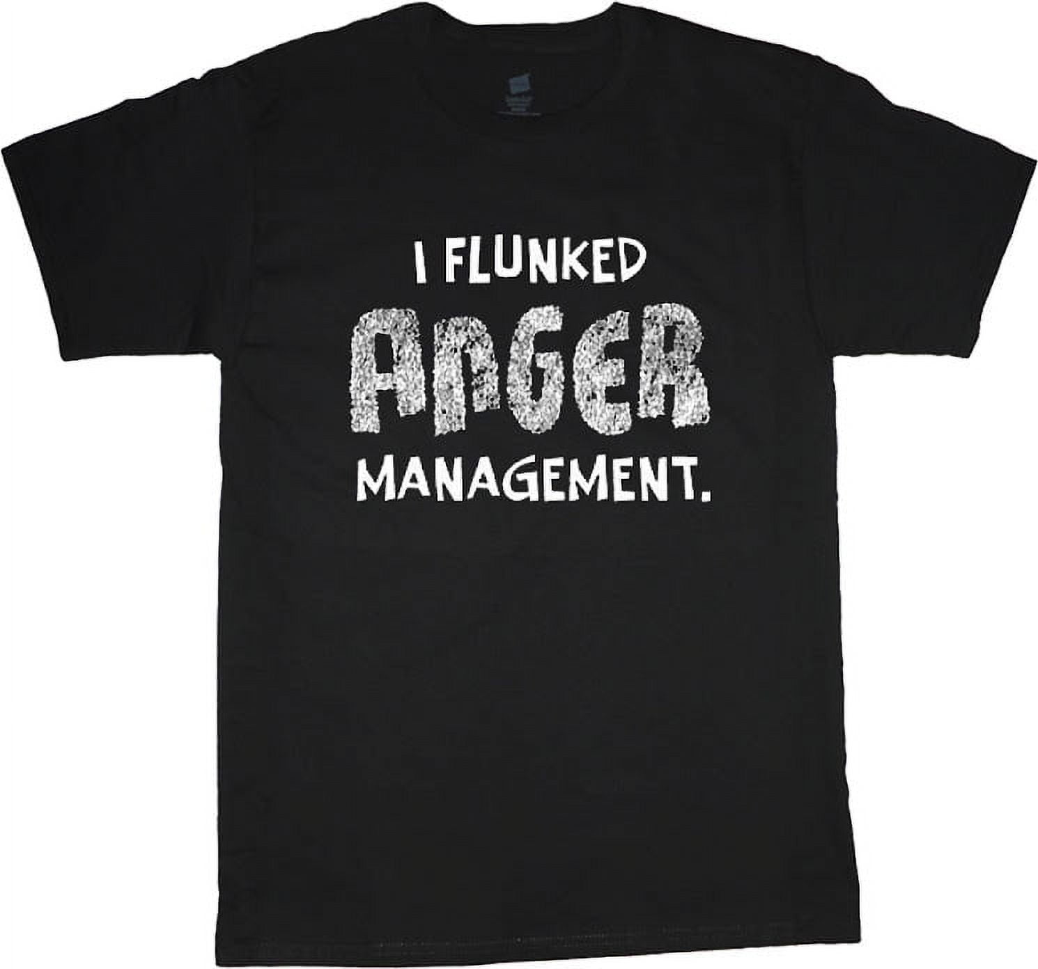 Anger Management Funny T-shirt Men's Big and Tall Graphic Tee - Walmart.com