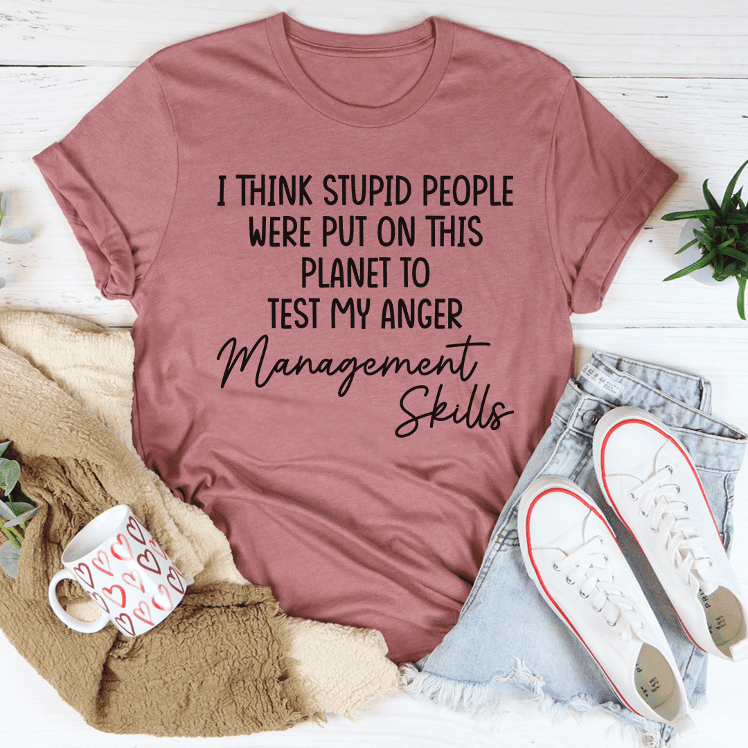 Anger Management Skills Tee Mustard S Peachy Sunday T-Shirt - Walmart.com