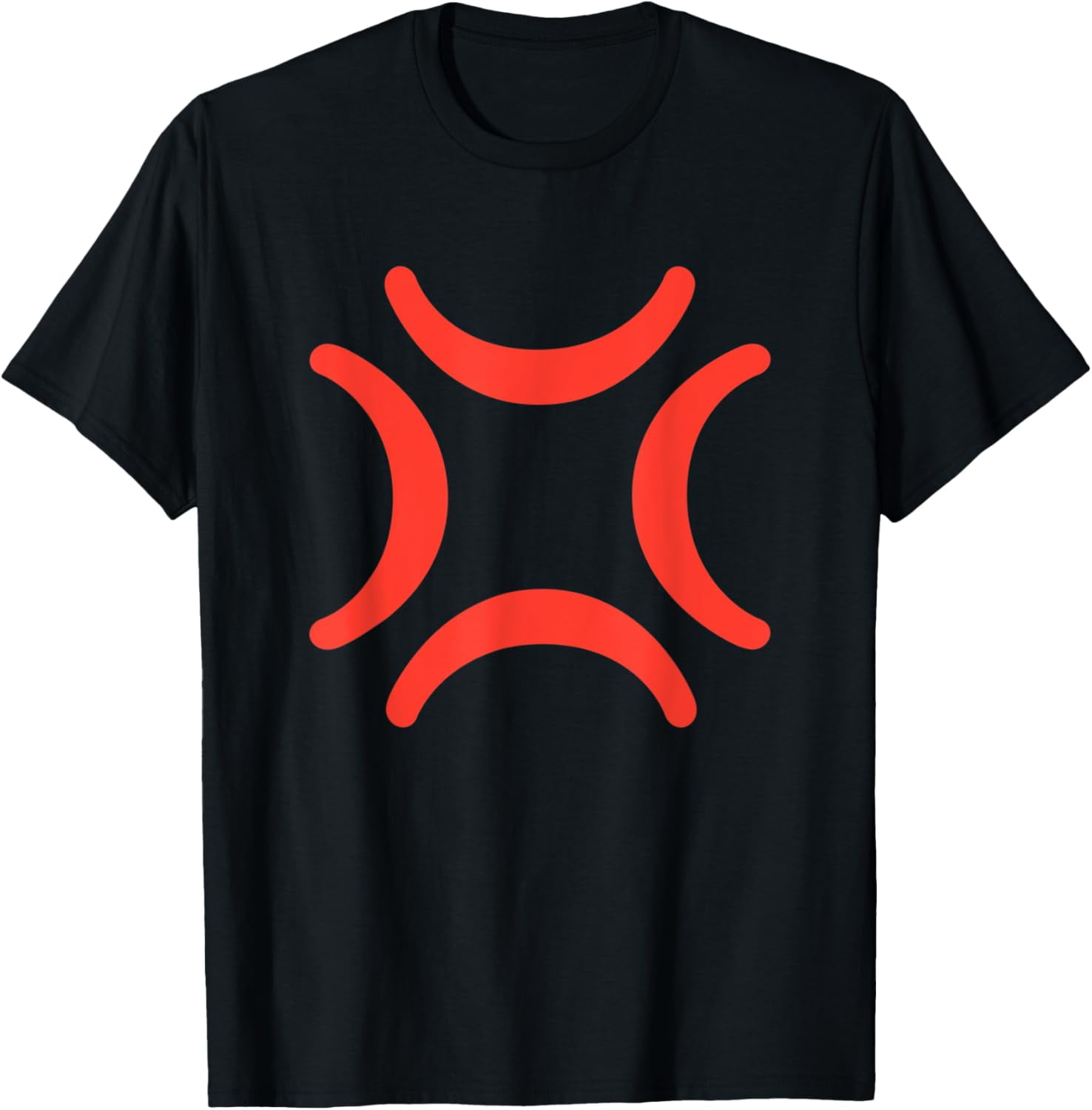 Anger Symbol Vein Pop Costume T-Shirt men and women can wear, black ...