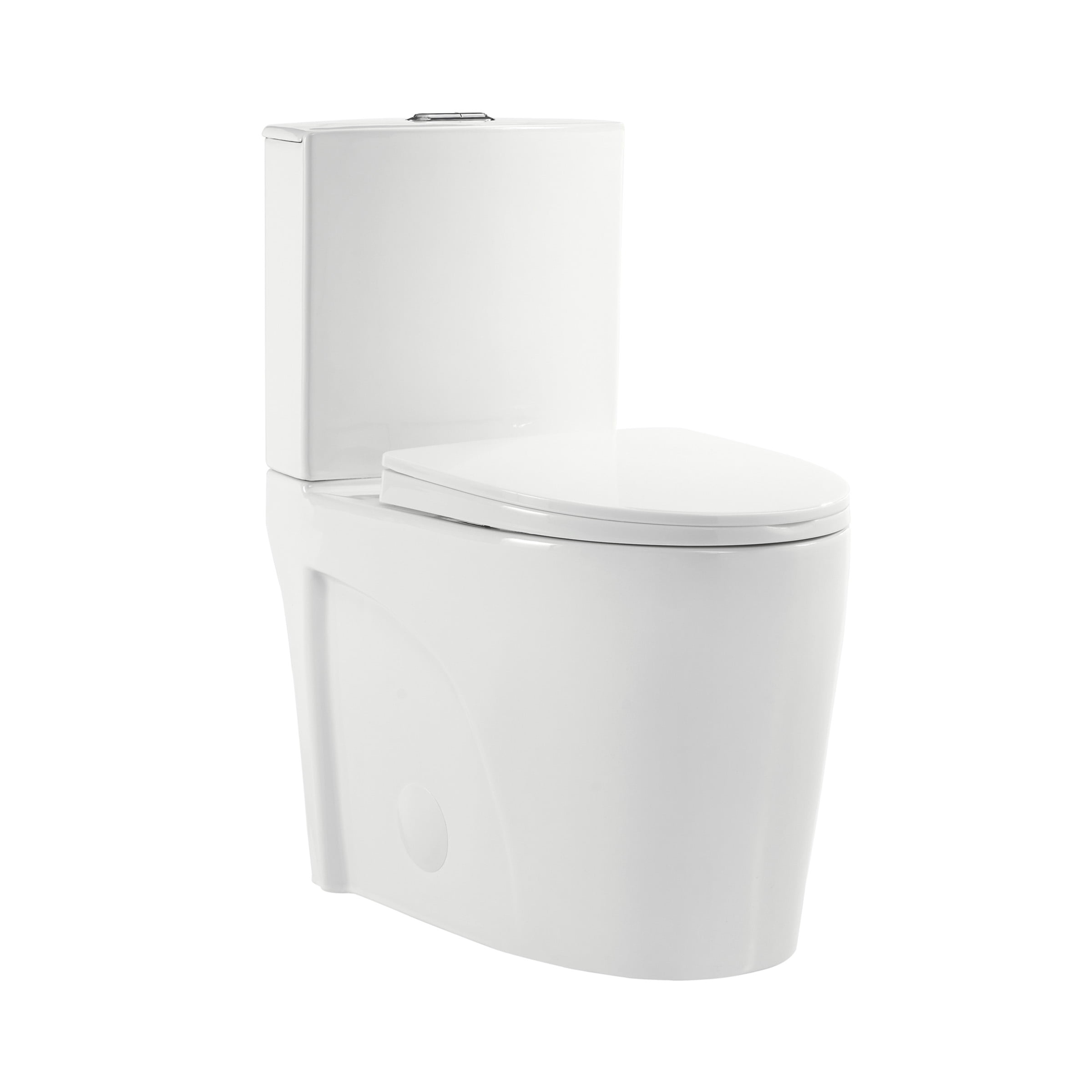 Angers Two-Piece Elongated Toilet Vortex™ Dual-Flush 1.1/1.6 gpf ...