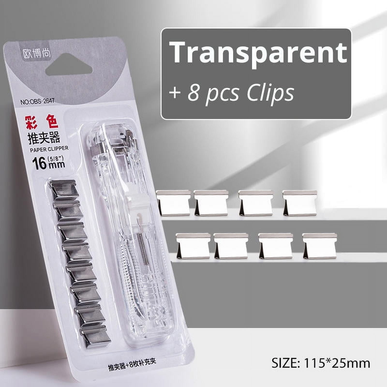 Angfeng Color Push Clamp File Small Clamp Stationery Fixed Test Paper ...