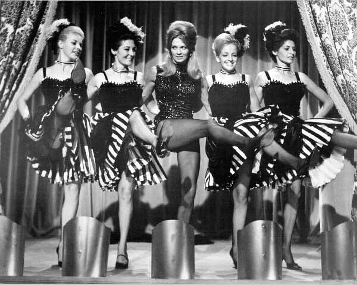 Angie Dickinson kicking up legs in saloon dance Young Billy Young 8x10 ...