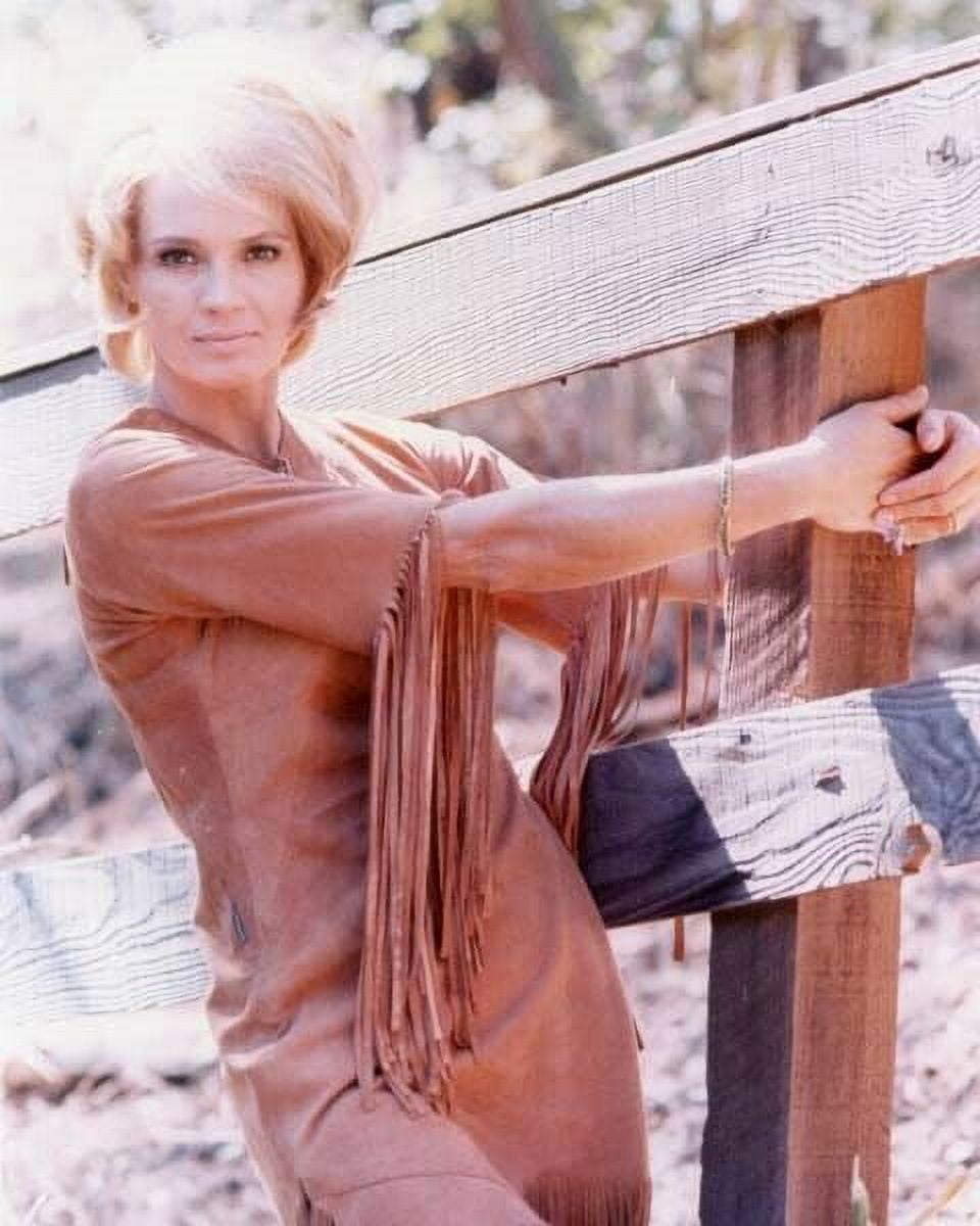 Angie Dickinson poses on fence 1971 Pretty Maids All in A Row 11x17 ...
