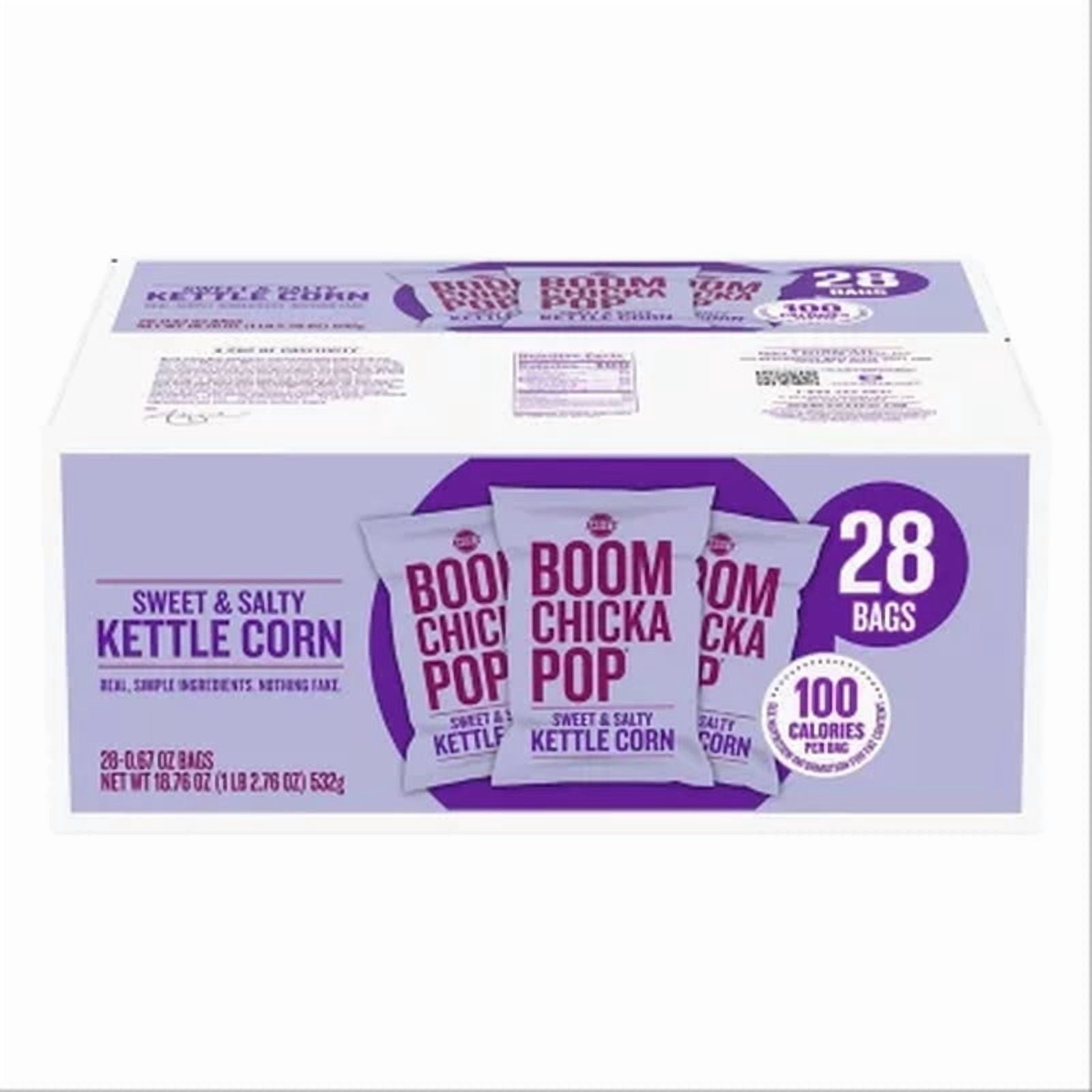 Angie's Boom Chicka Pop, 28-Pack Individual Kettle Corn Bags, 0.67 oz ...