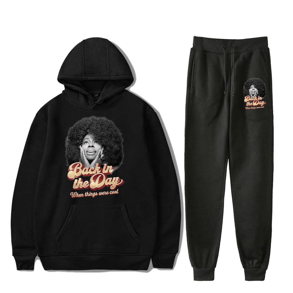 Angie Stone Tribute hoodies suits pocket drawstring hoodies sweatshirt ...