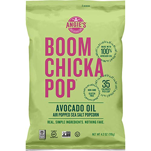 Angie's BOOMCHICKAPOP Sea Salt Air-Popped Popcorn, 4.2 oz. (Pack of 12 ...