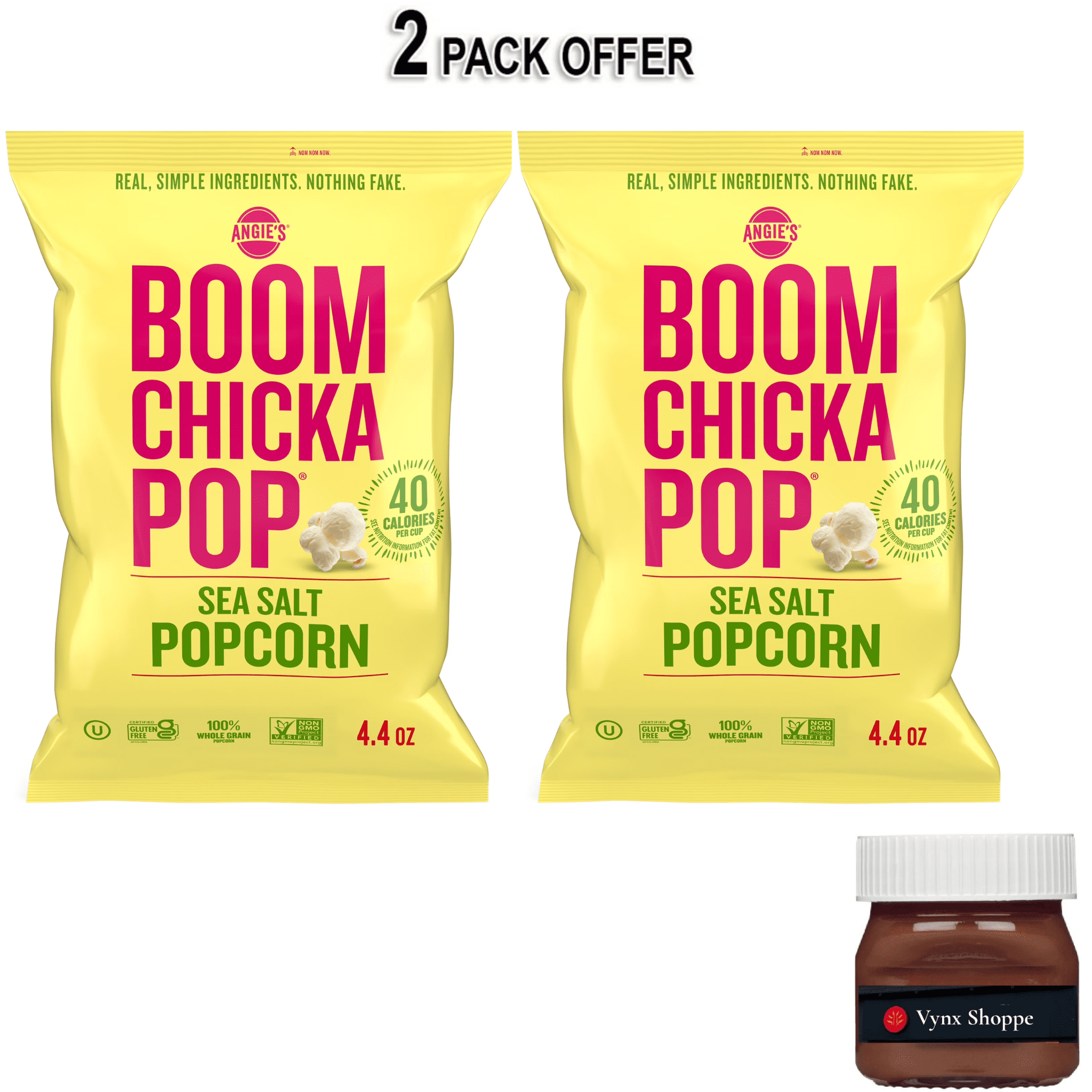 Angie's BOOMCHICKAPOP Sea Salt Popcorn, 4.4 oz. - Walmart.com