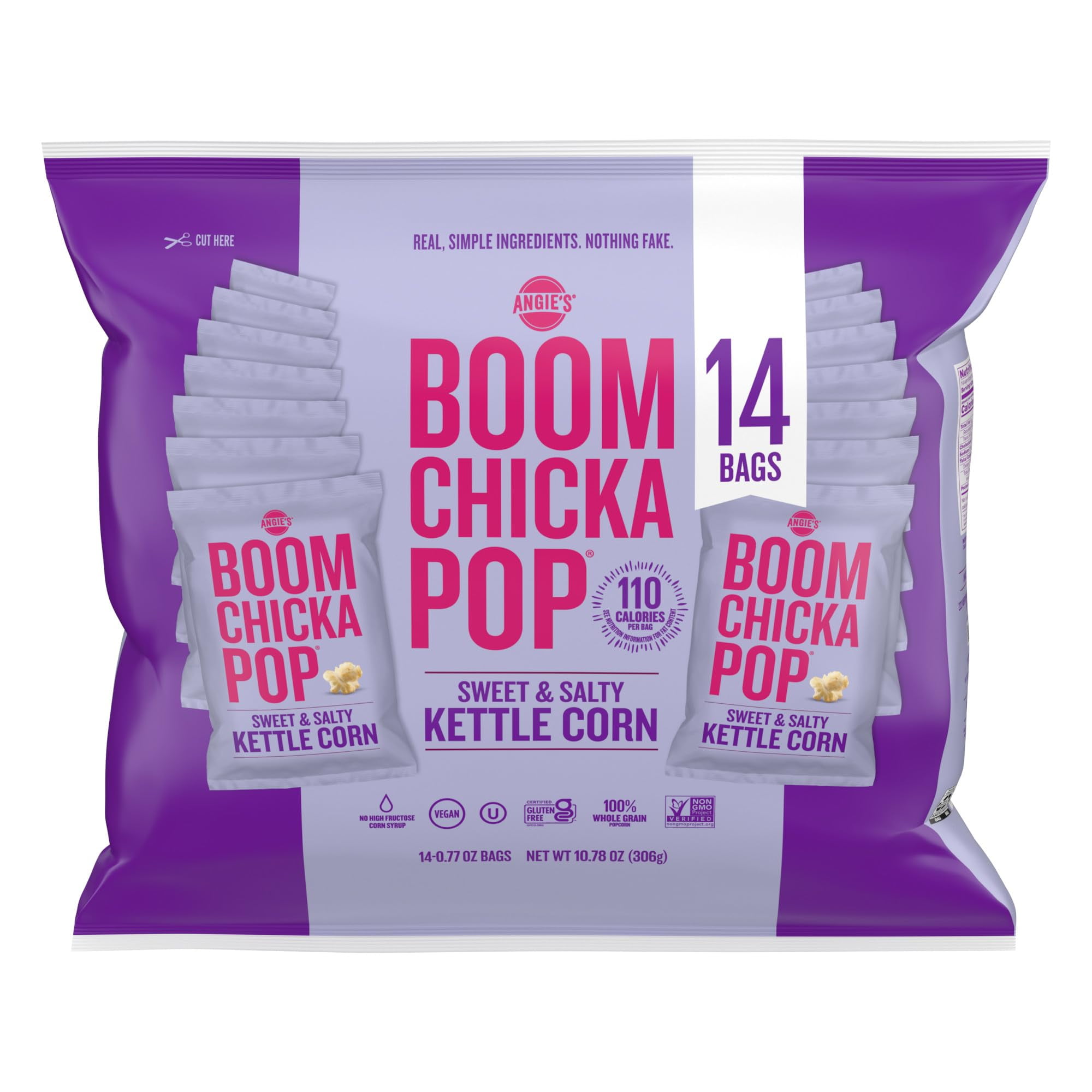 Angie's BOOMCHICKAPOP Sweet & MZF22 Salty Kettle Corn Popcorn, 0.77 oz ...