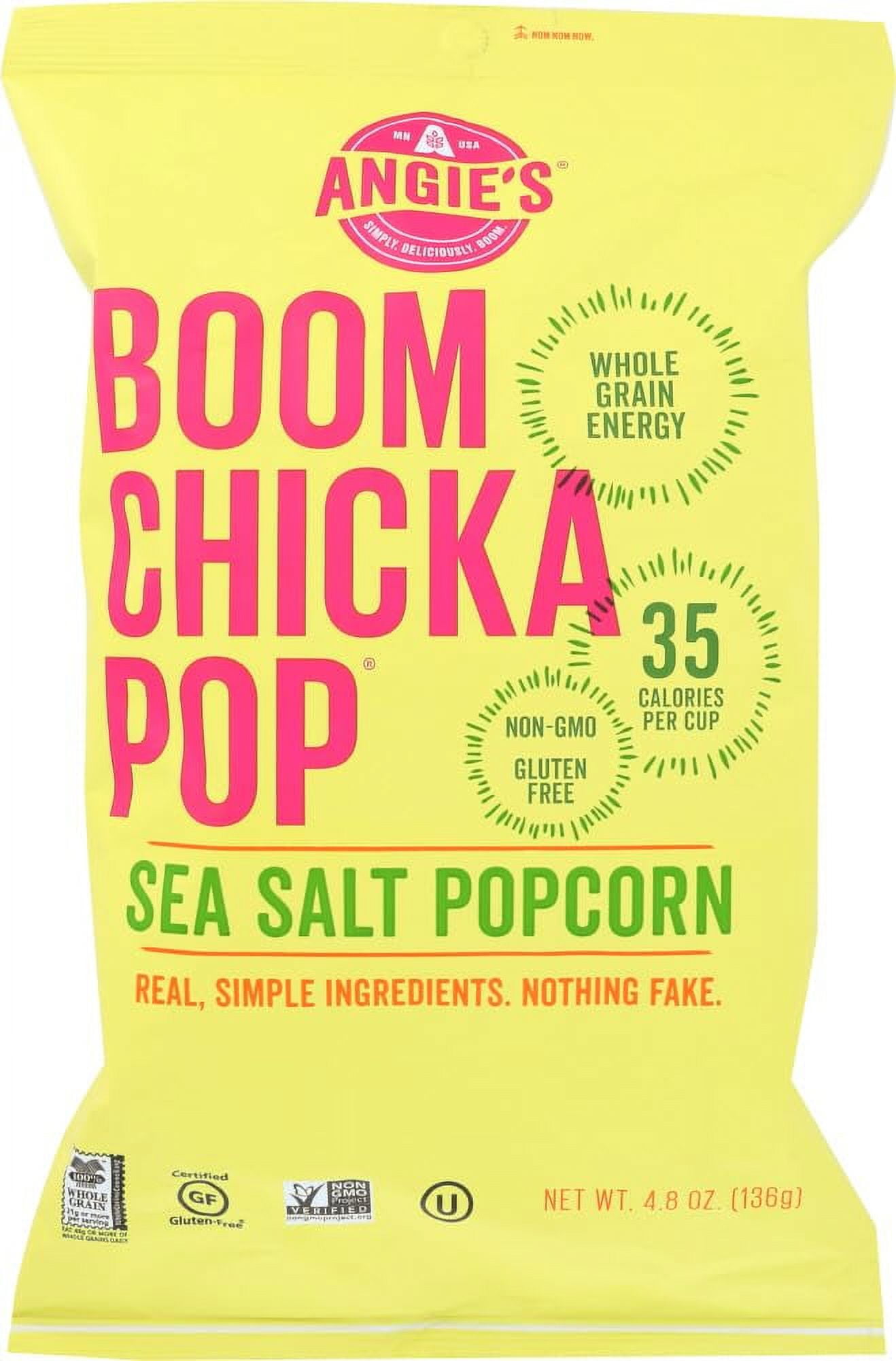 Angies 4.8 Oz. Angies Boomchickapop Sea Salt Popcorn - Pack Of 12 ...