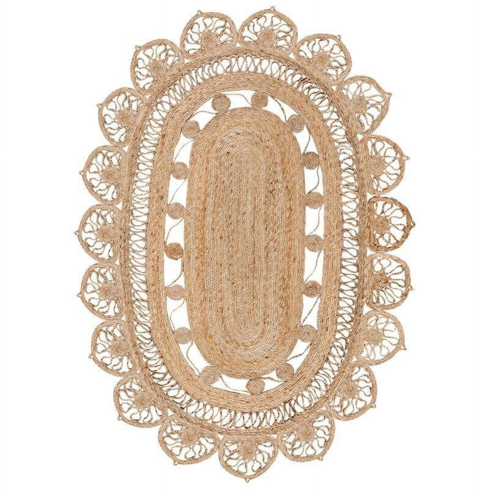 Angkor Flat weave Natural Jute Rug - Walmart.com