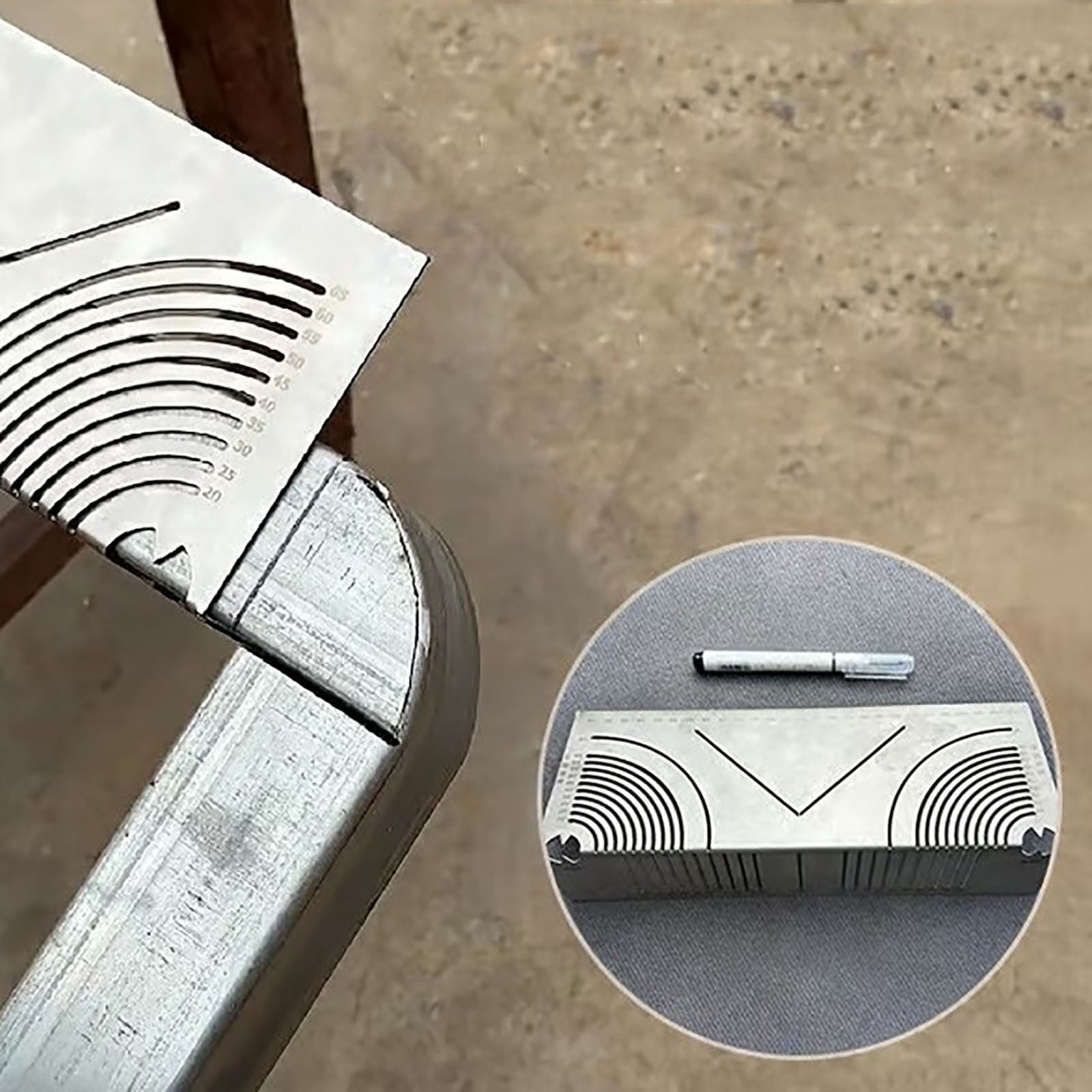 Angle & Arc Marking Tool 2025 New Angle Arc Marking Tool Square Steel ...