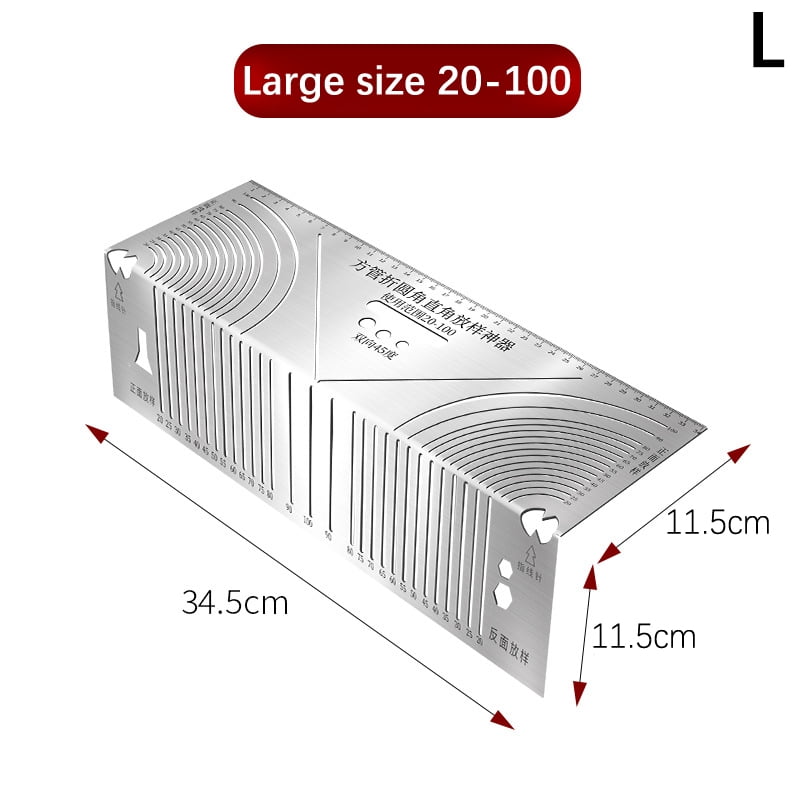 Angle & Arc Marking Tool,Adjustable Linear Arc Dual-Purpose Scriber ...