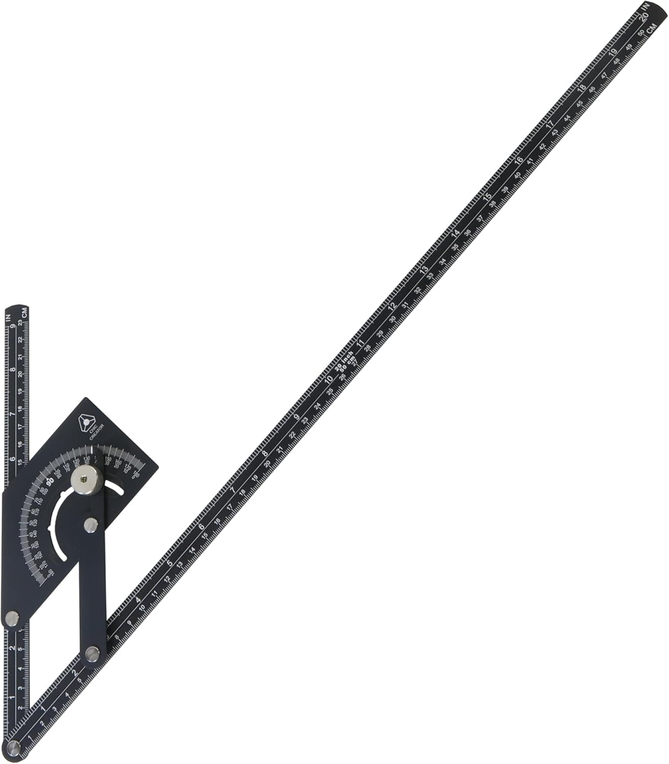 Angle Finder II, Anodized Aluminum Protractor 0-180 degrees, Measures ...