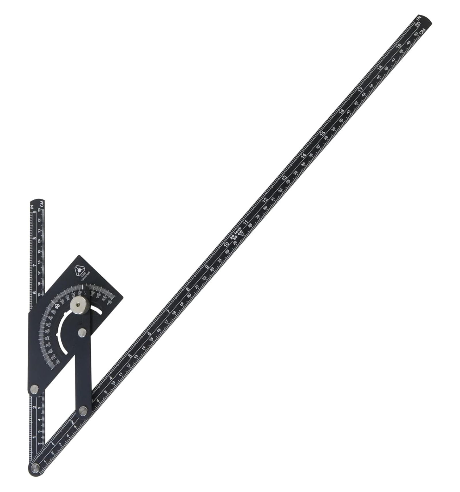 Angle Finder II, Anodized Aluminum Protractor 0-, Measures inside or ...