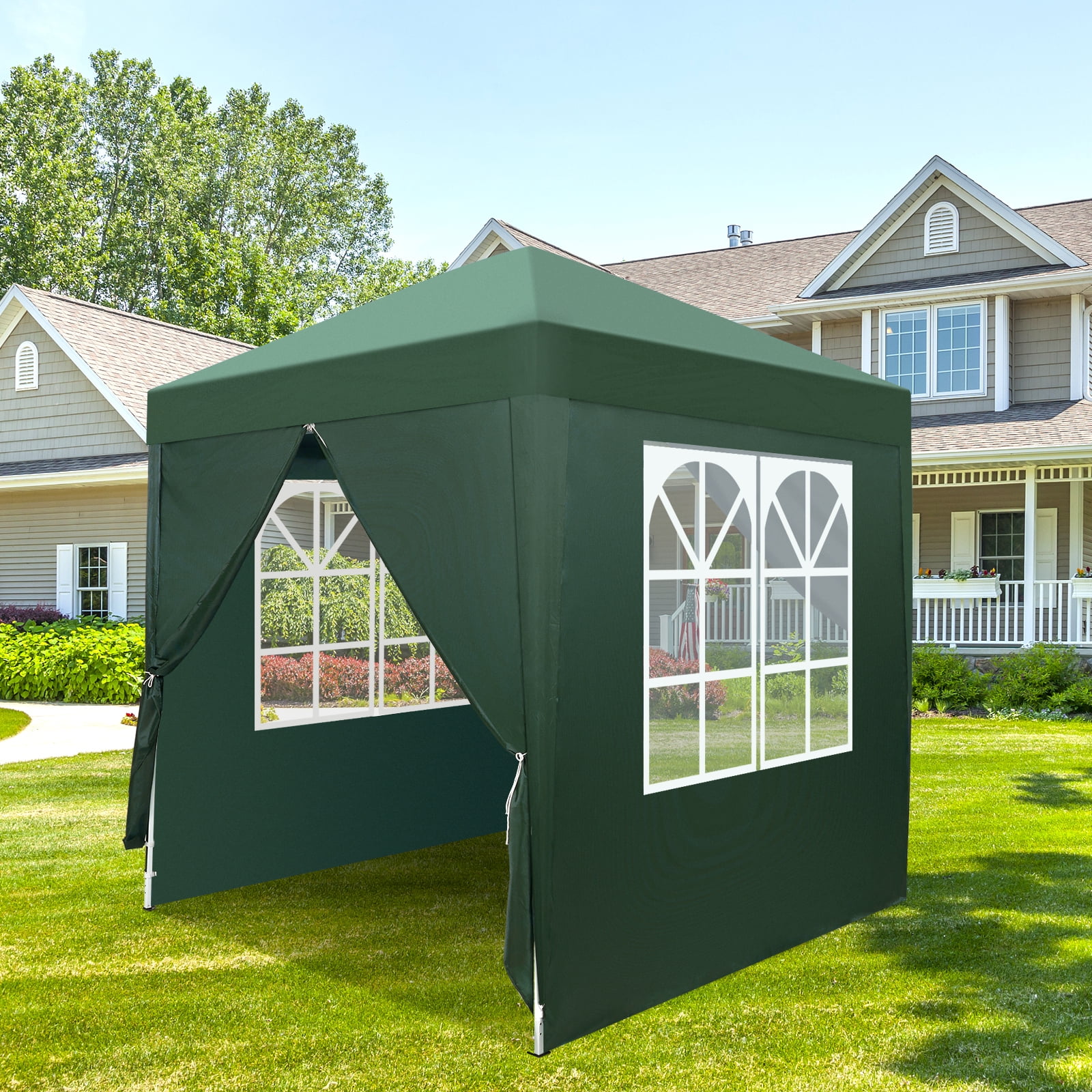 Angle Folding Tent,Beach Tent with Two Doors & Two Windows Practical ...