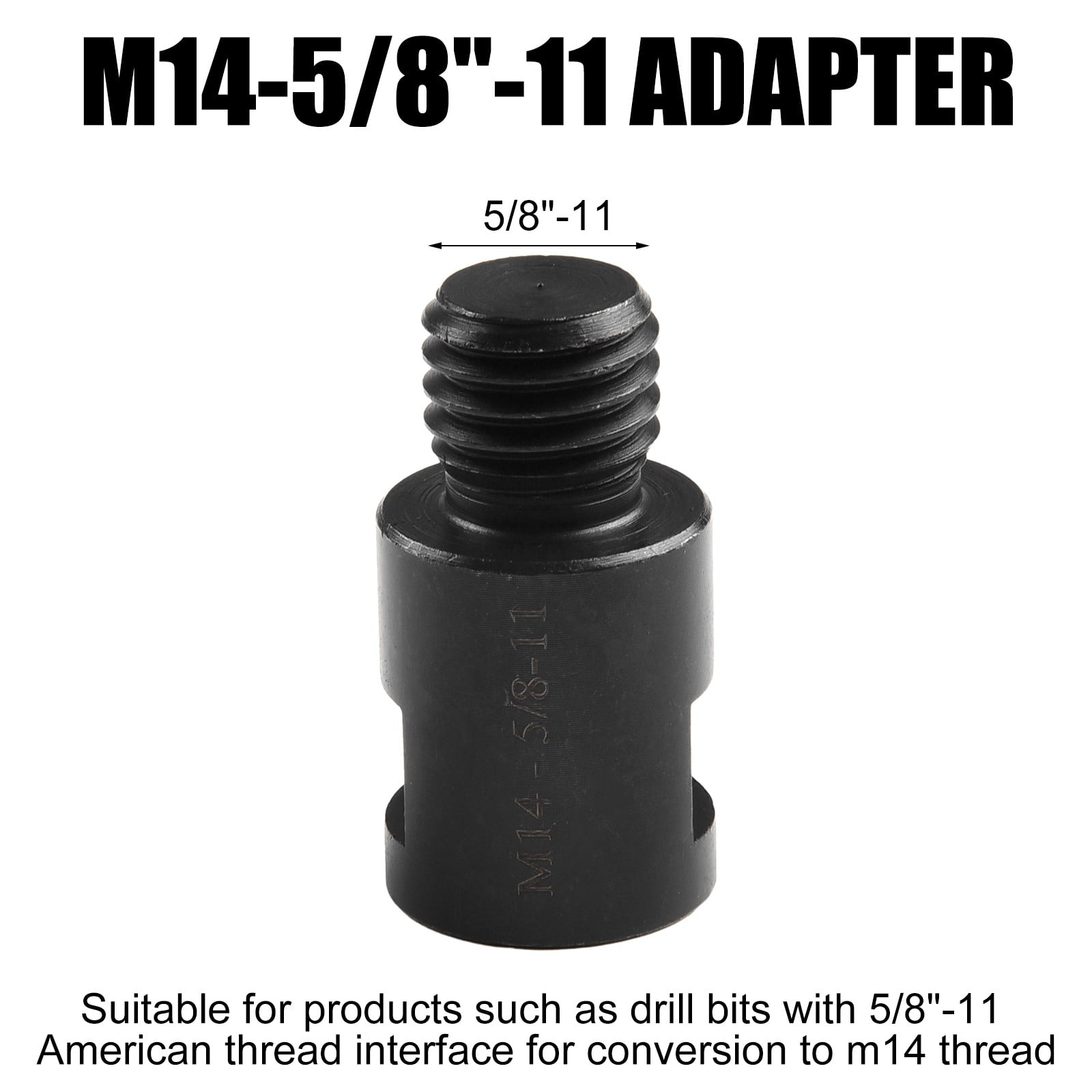 Angle Grinder Adapter Converter M10 For M14 5/8-11 Converter Adapte Arbor Connector M14 To 5-8 ...