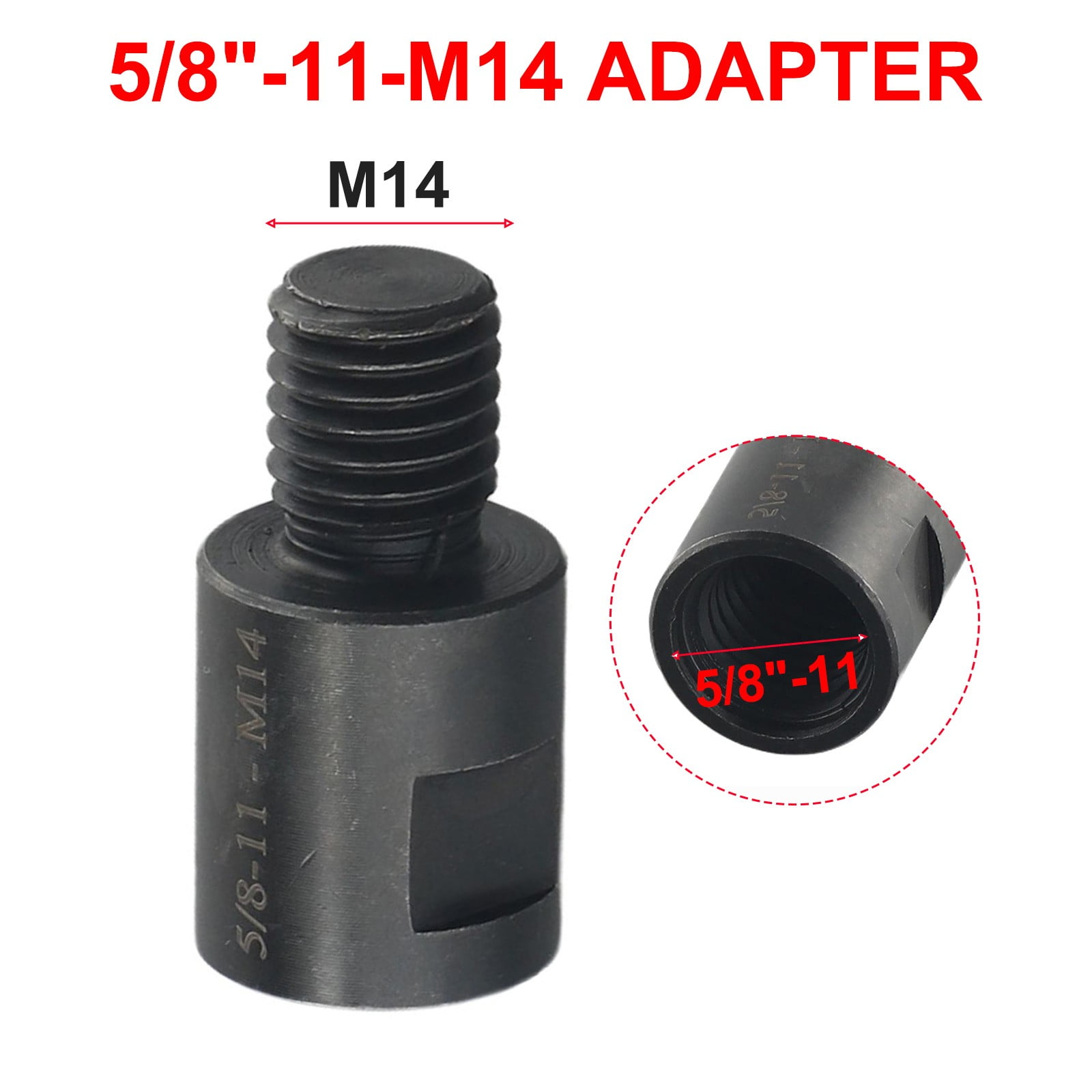 Angle Grinder Adapter Converter M10 M14 5/8-11 Converter Adapte Arbor ...