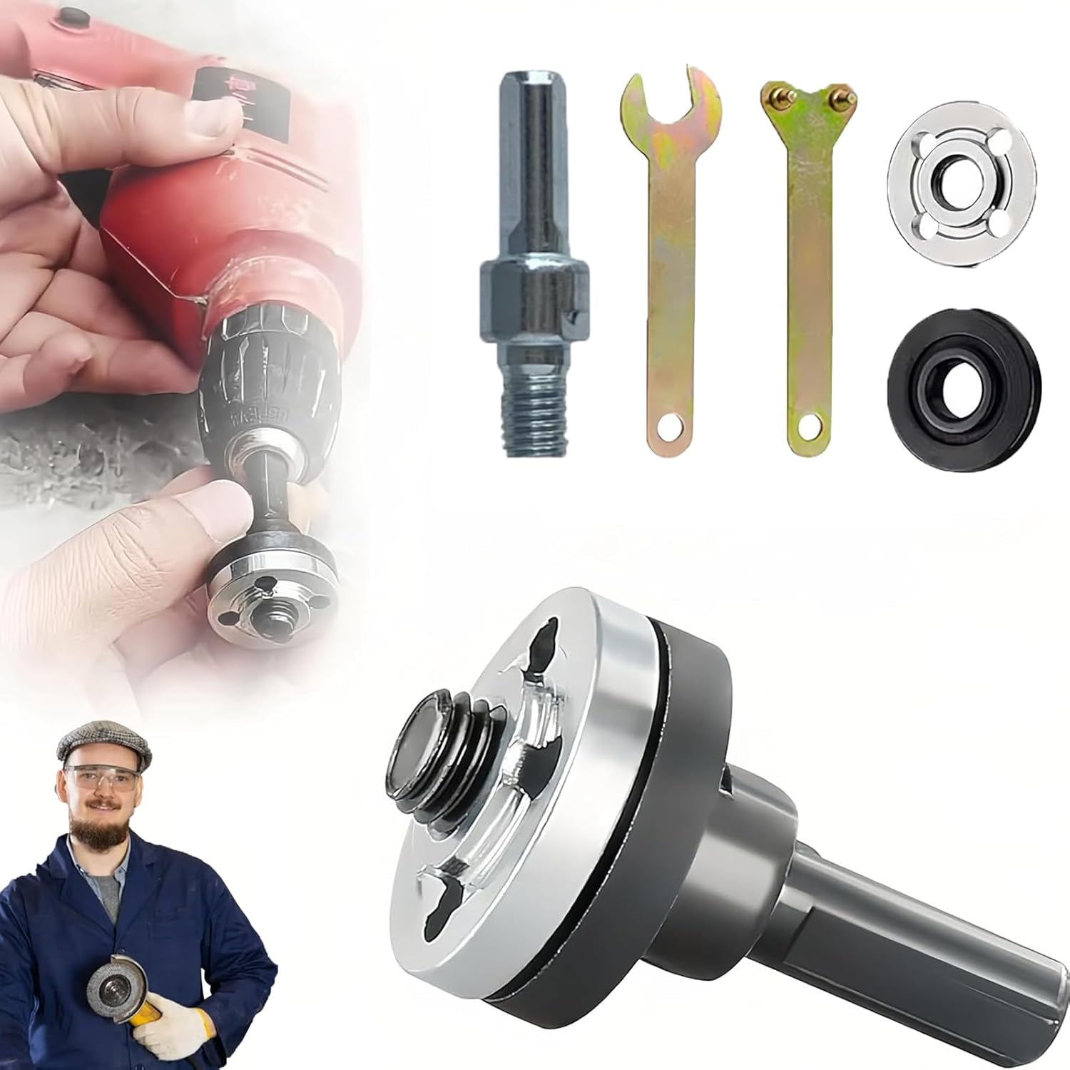 Angle Grinder Adapter for Drill, Conversion Angle Grinder Adapter Kit ...