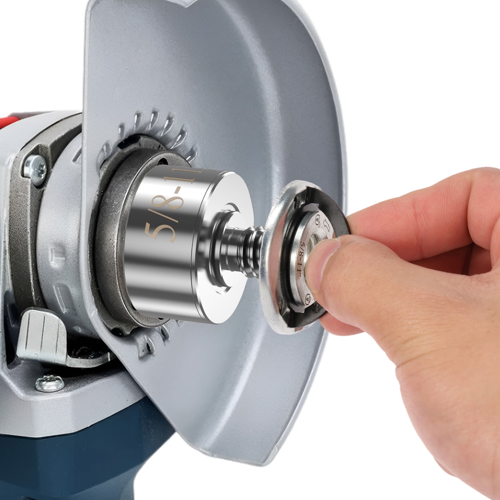 Angle Grinder Adapter Kit 304 Stainless Steel Grinder Lock to 5/8 inch ...