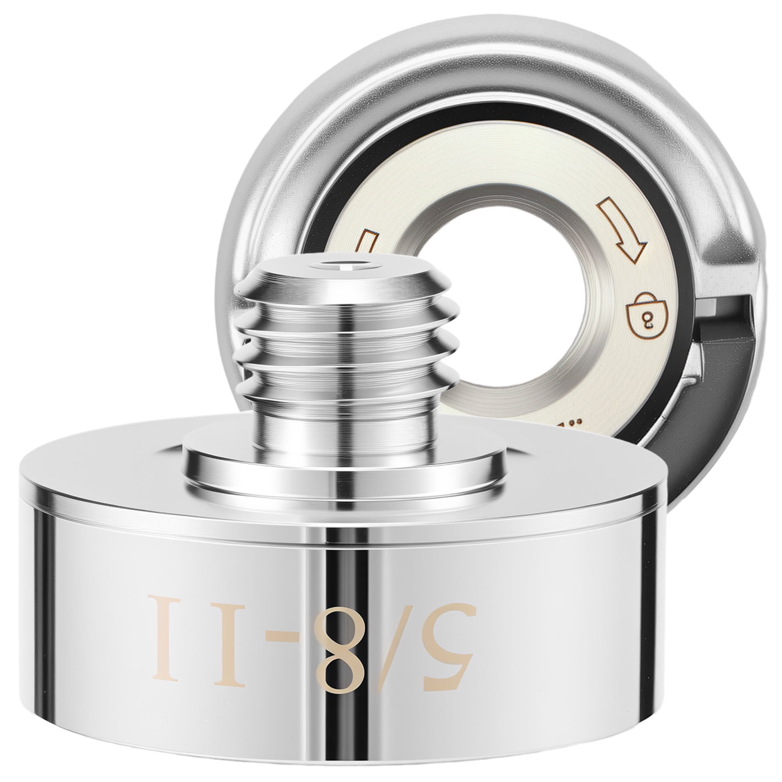 Angle Grinder Adapter Kit 304 Stainless Steel Grinder Lock to 5/8 inch ...