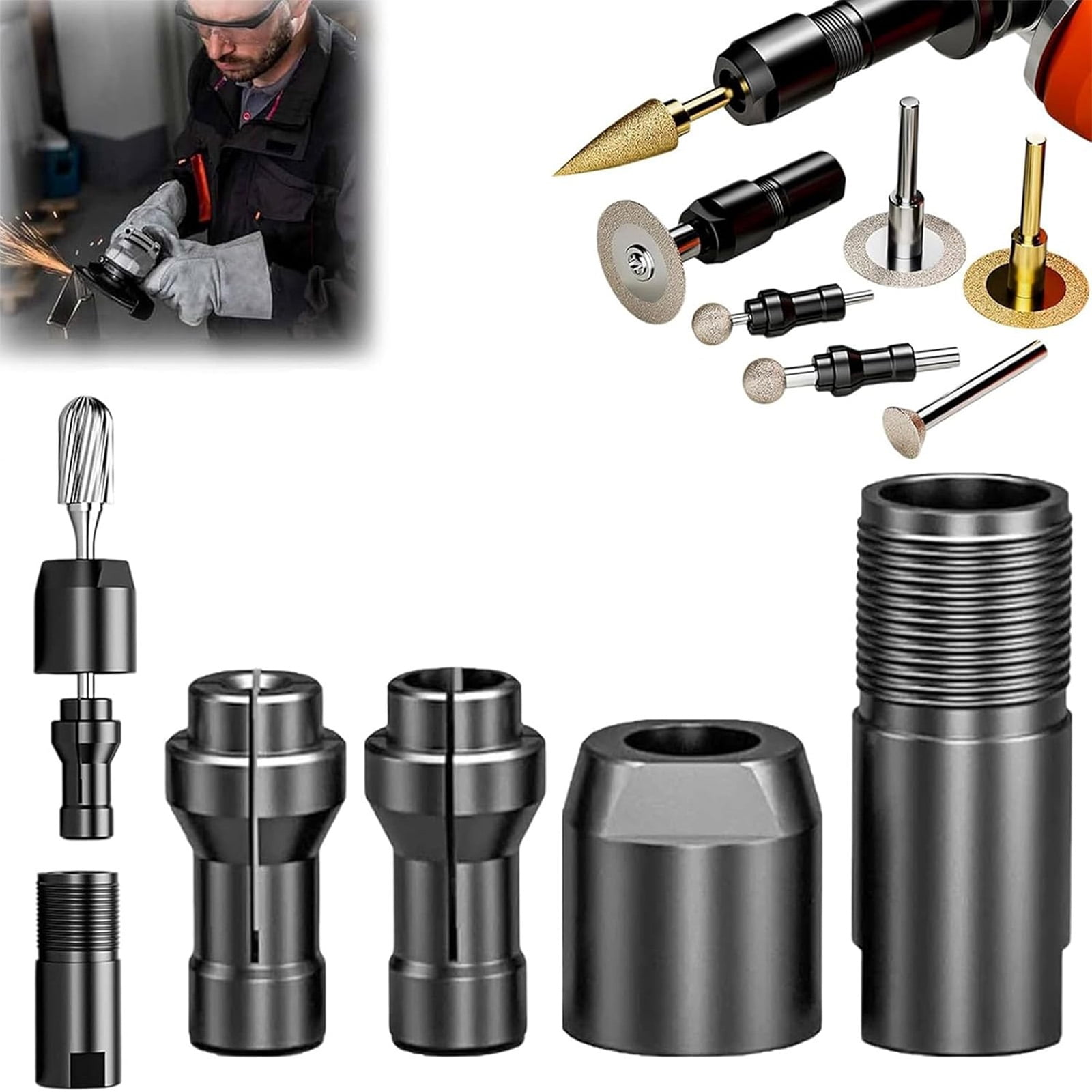 Angle Grinder Conversion Accessories, Thread Converter Kit for Angle ...