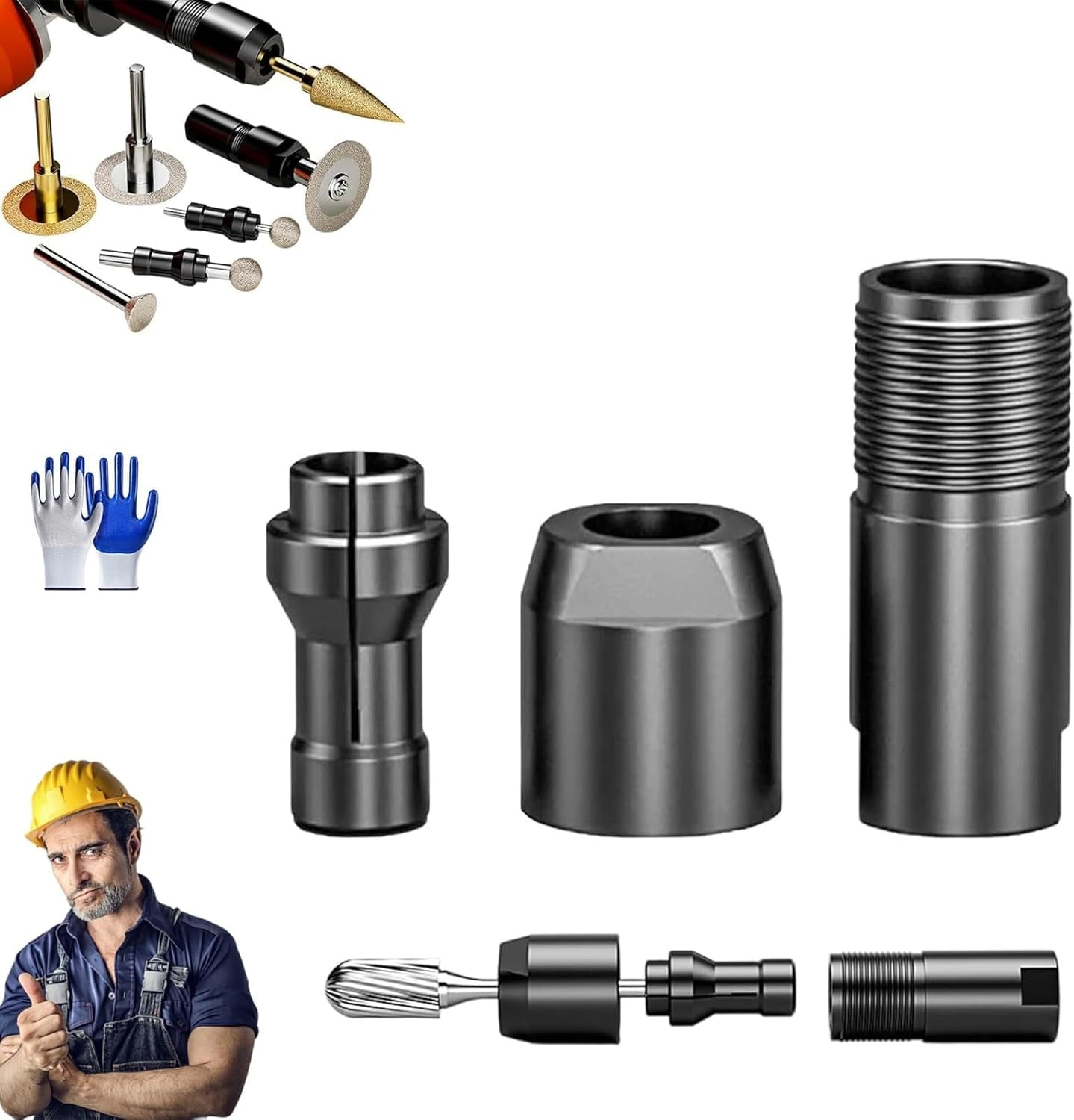 Angle Grinder Conversion Accessories,Thread Converter Kit for Angle ...