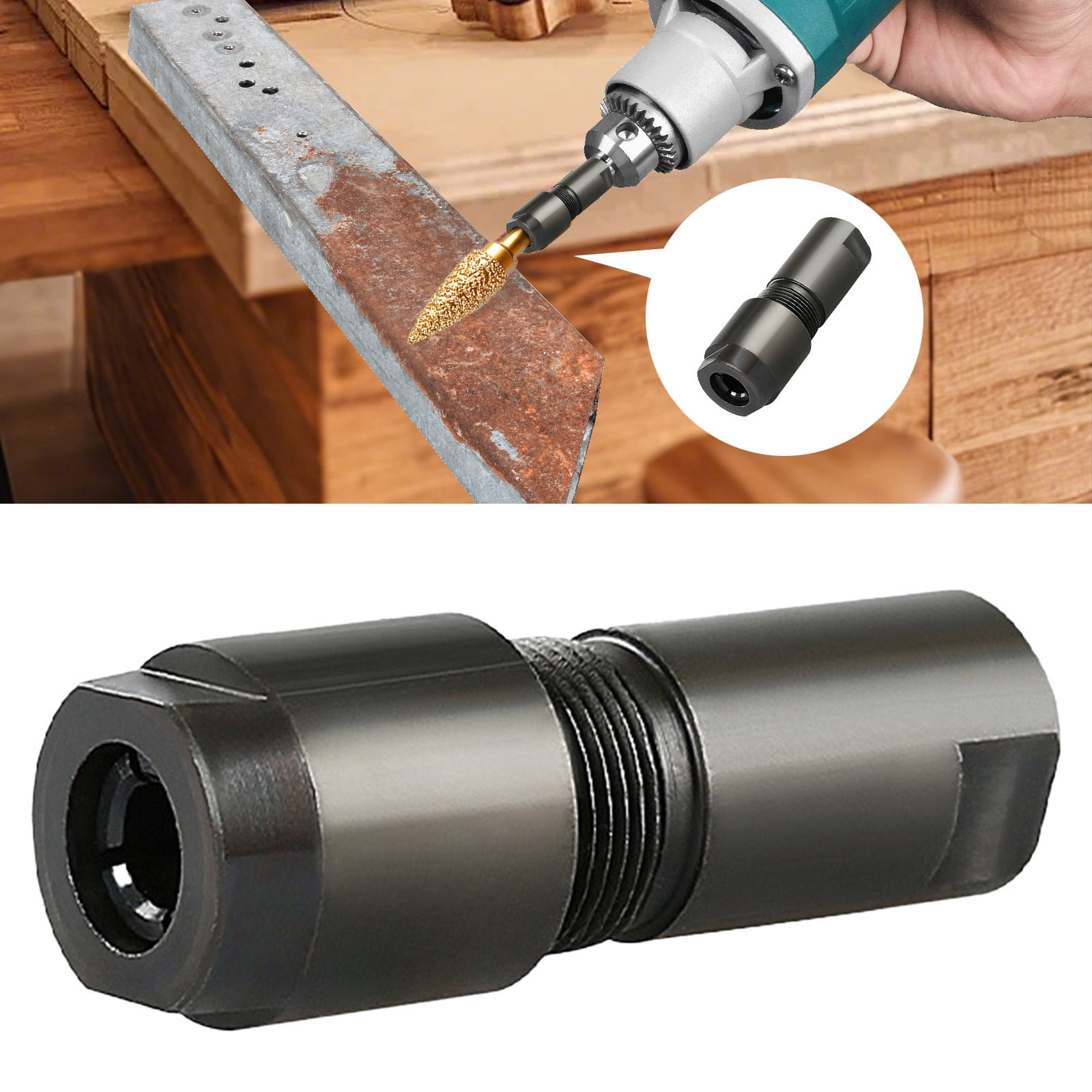 Angle Grinder Conversion Adapter Kit Modified Straight Grinder Chuck ...