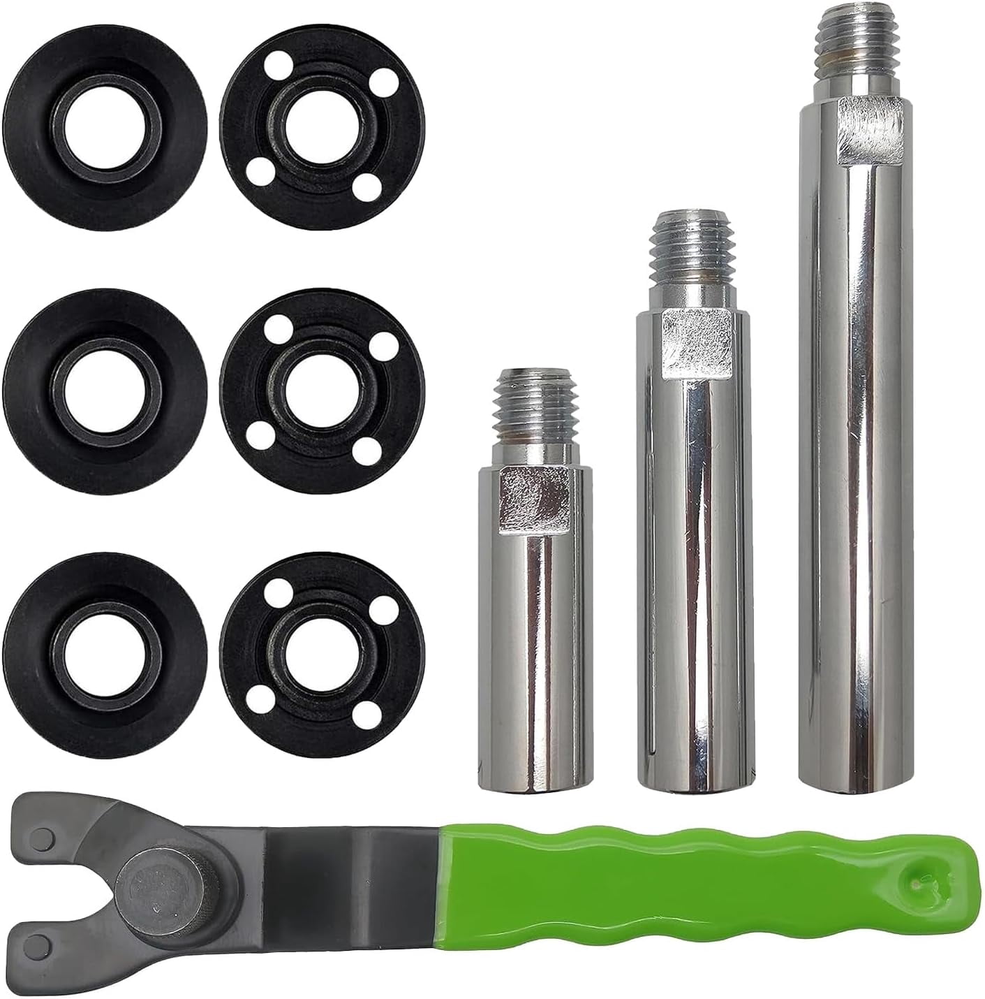 Angle Grinder Extension Rod with Wrench and Lock Nut, Heavy-Duty Steel ...