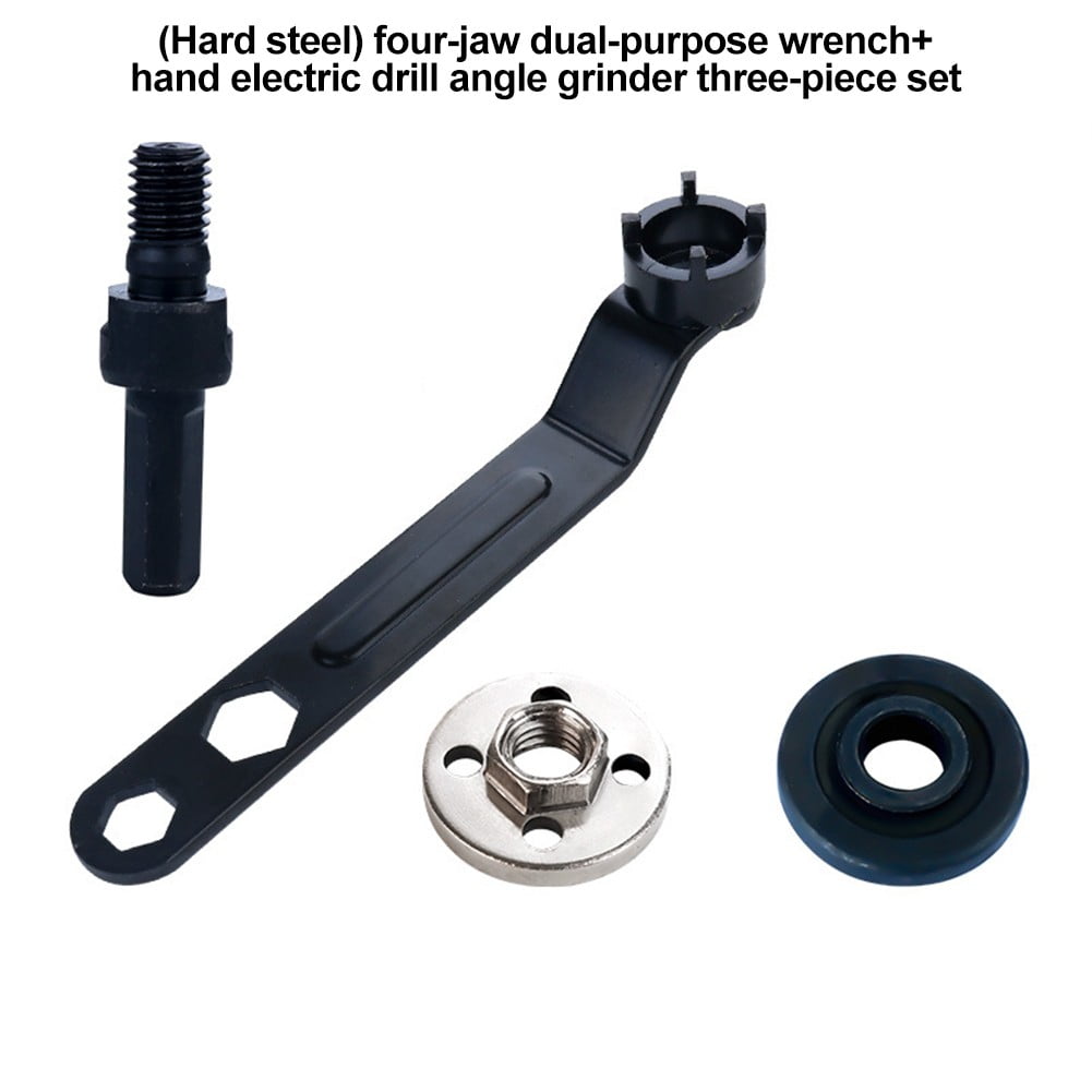 Angle Grinder Four-Claw Dual-Purpose Wrench Set Key Four-Claw Angle ...