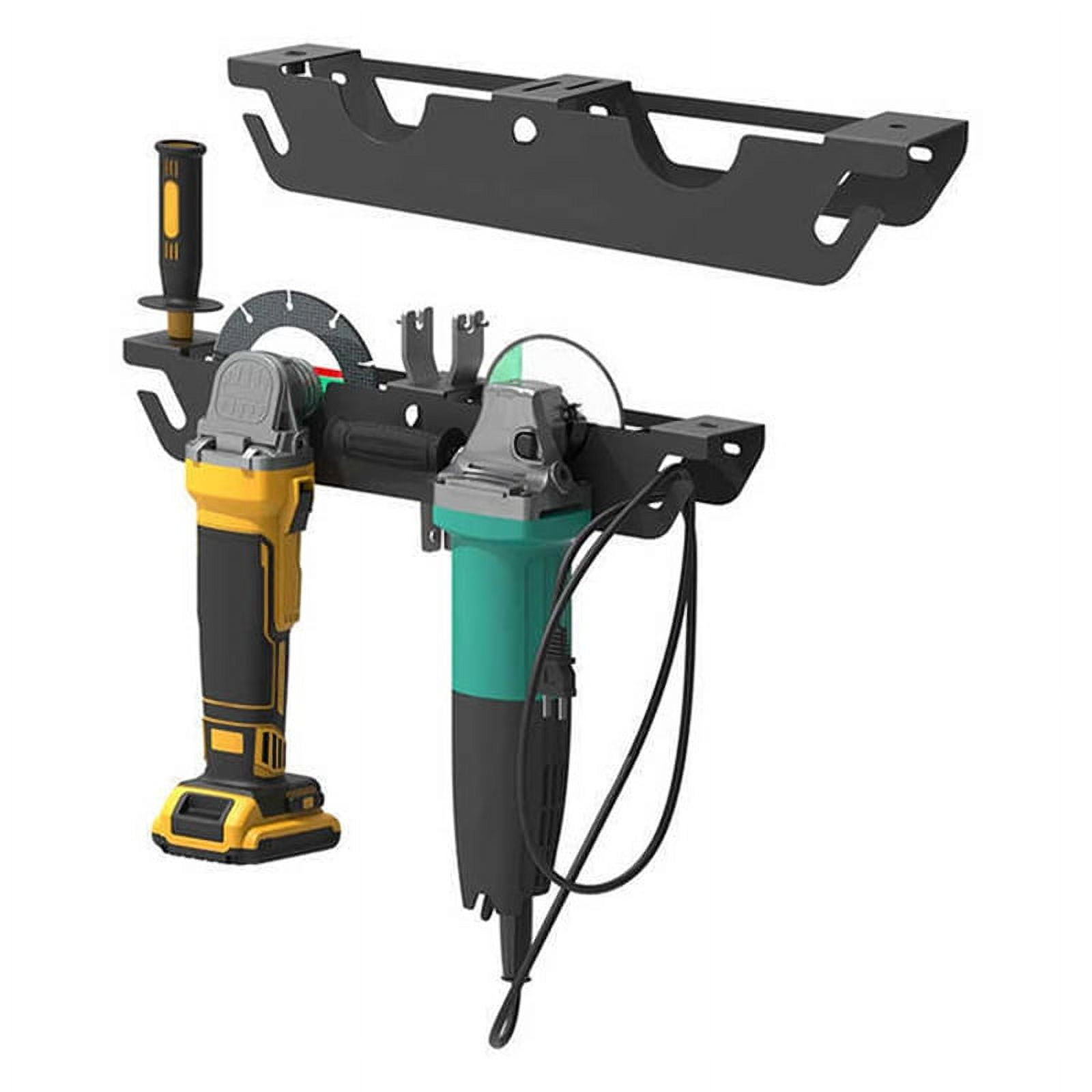 Angle Grinder Holder - 2 Bay Angle Grinder Rack/Stand Storage Rack with ...