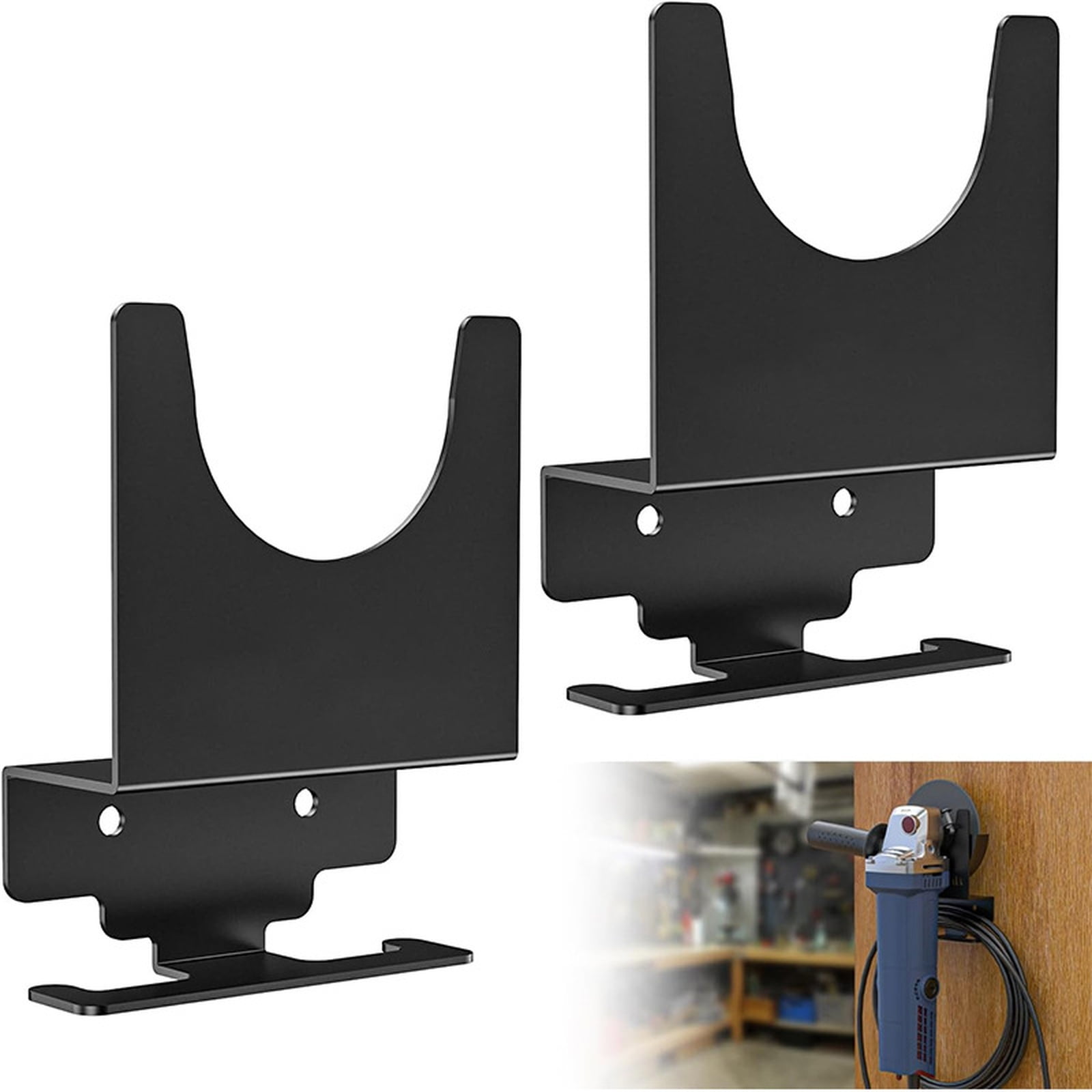 Angle Grinder Holder Metal Tool Rack with Cord Hanger Wall Mount ...