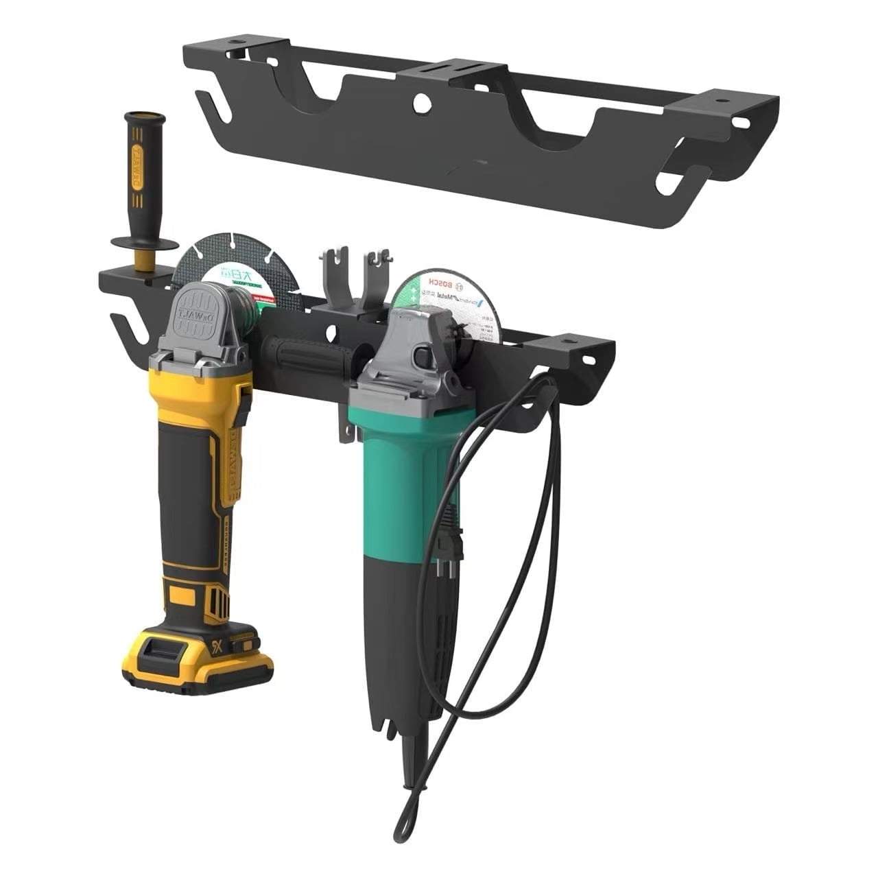 Angle Grinder Holder, Wall Mount Bracket, 2 Bay Angle Grinder Rack ...