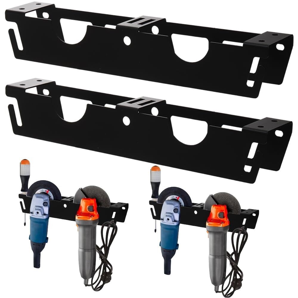 Angle Grinder Holders, 4 Bay Angle Grinder Stand, 2 Pack Polisher Power ...