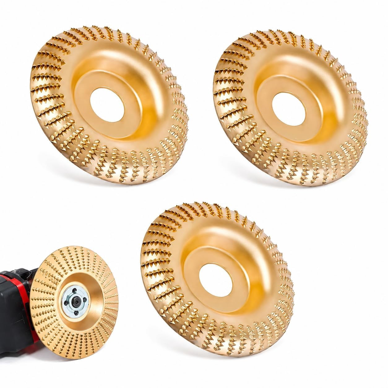 Angle Grinder Polishing Pad, 2026 New Wood Carving Disc Set, Wood Angle ...