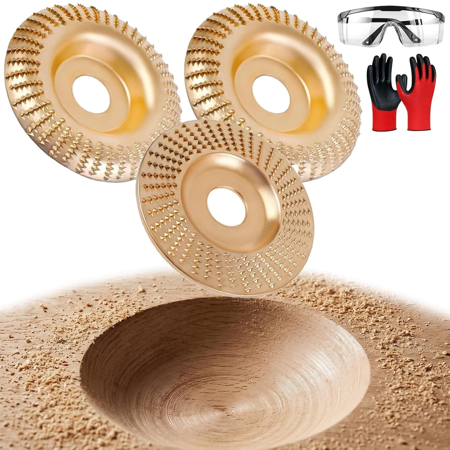 Angle Grinder Polishing Pad Tungsten Carbide 4.5x7/8in Disc with ...