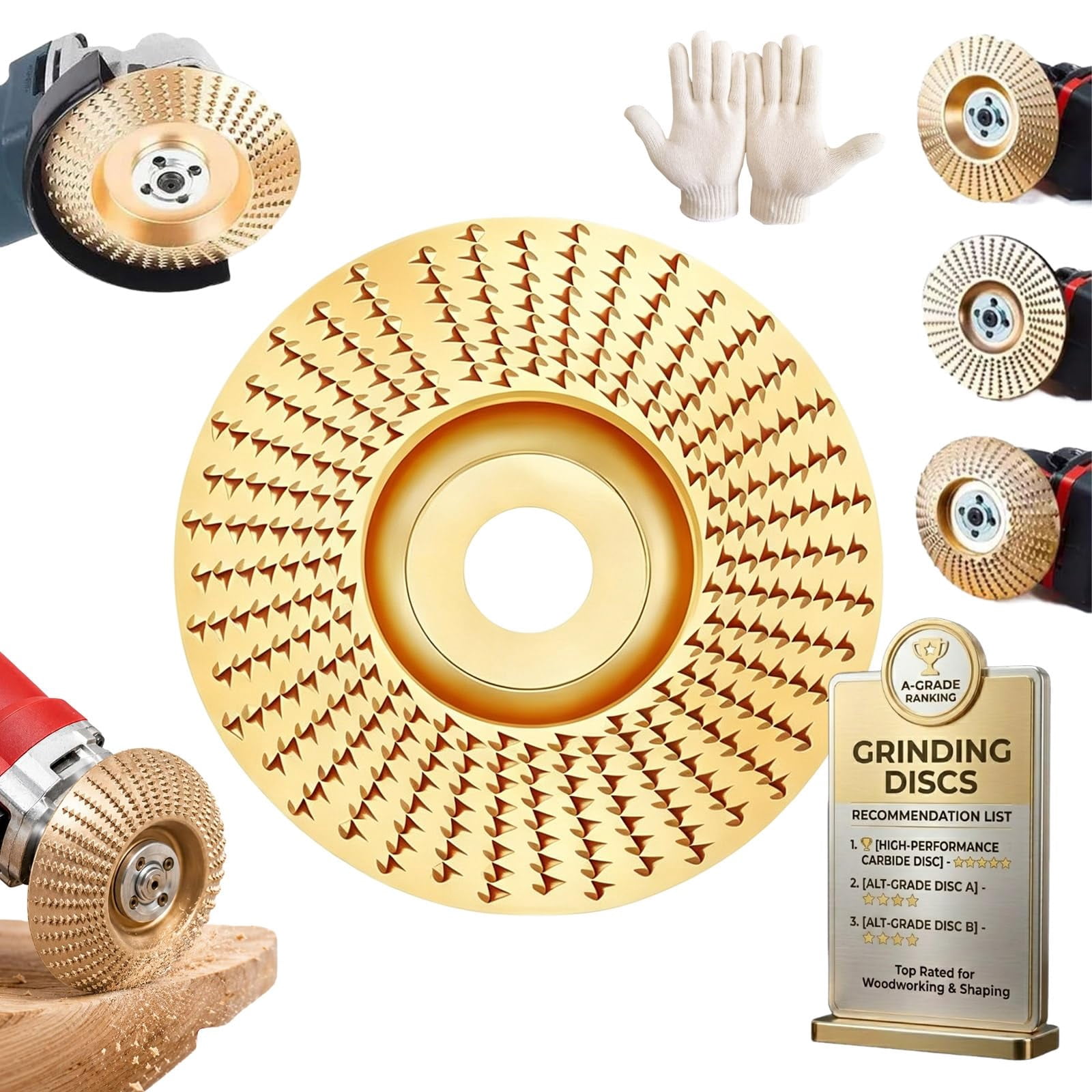 Angle Grinder Polishing Pad,Tungsten Carbide Wheel Disc Set,Heavy-Duty ...