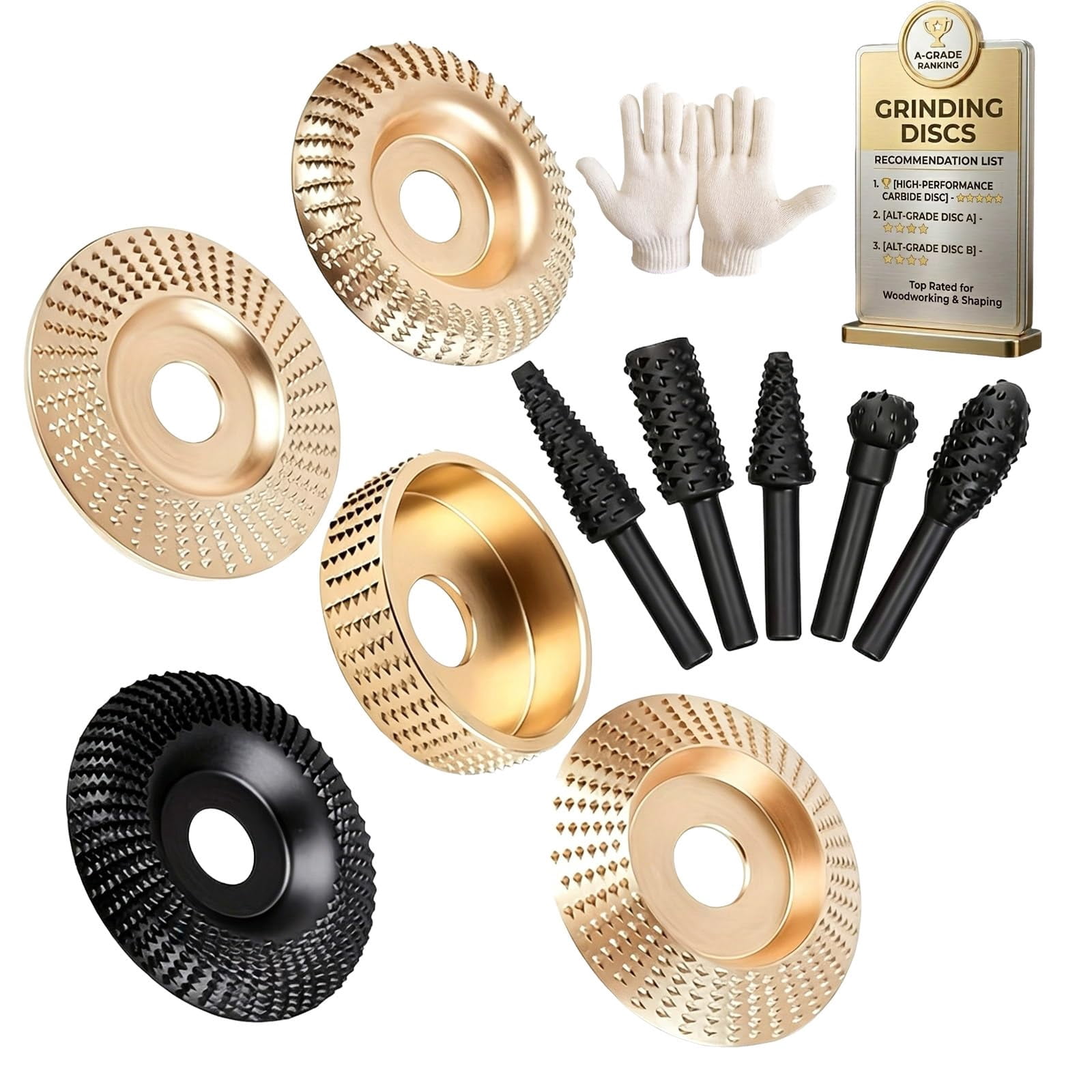 Angle Grinder Polishing Pad,Tungsten Carbide Wheel Disc Set,Heavy-Duty ...