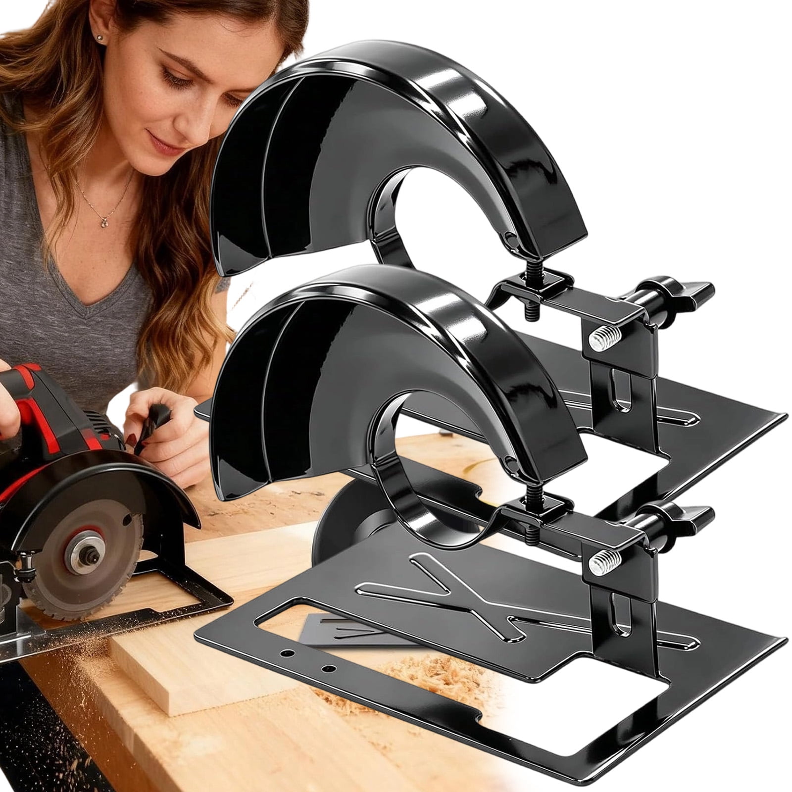 Angle Grinder Stand, Adjustable Multi-Angle Cutting & Protective Shield ...