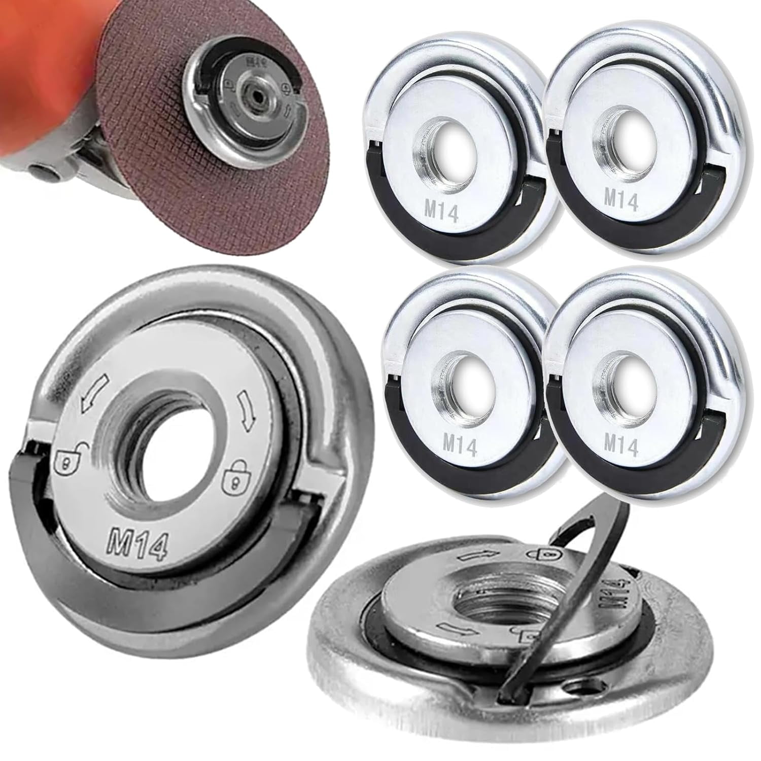 Angle Grinding Tool Flange Nut, M14/M10/5/8-11 Angle Grinder Flange Nut ...
