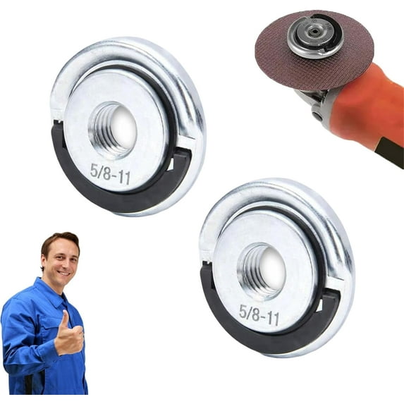 Angle Grinding Tool Flange Nut with 5/8-11 Inch Thread, Quick Change ...